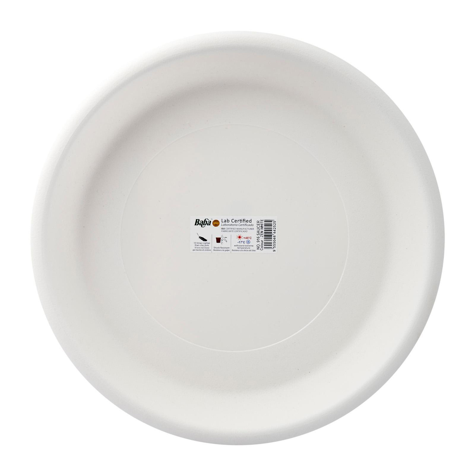 Baba Plant Saucer - Zen White (327mm) | NTUC FairPrice