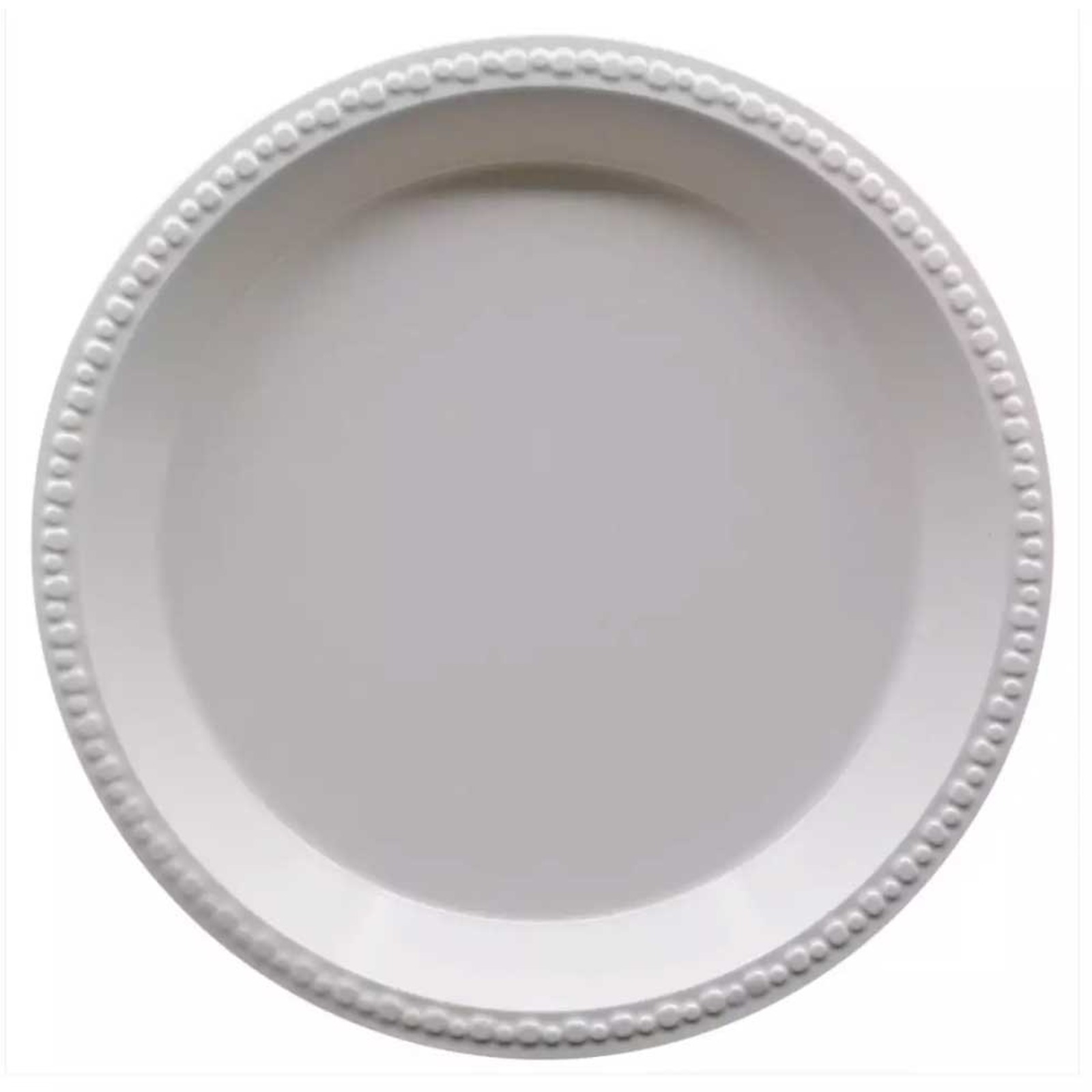 MTRADE Disposable 10 Inch White Plastic Plates | NTUC FairPrice