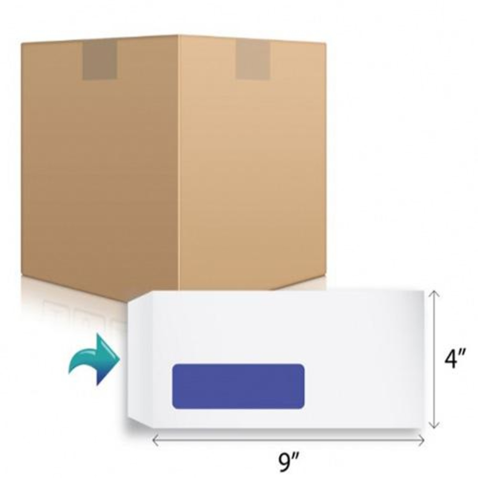 White Window Envelope 4 x 9 Inch | NTUC FairPrice