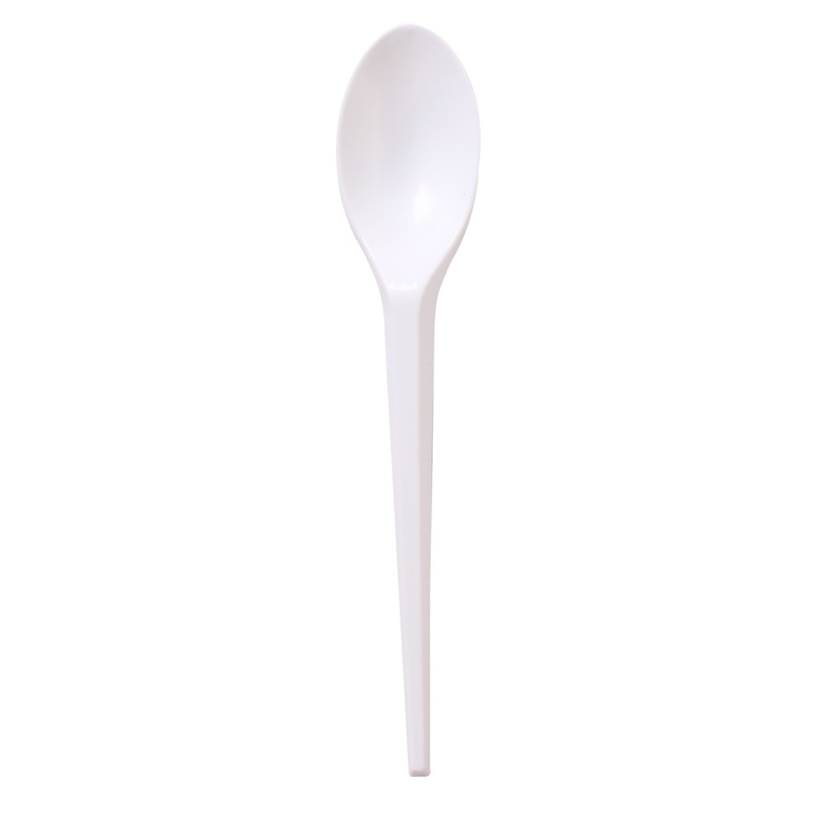 MTRADE Disposable 7 Inch White Plastic Spoons | NTUC FairPrice