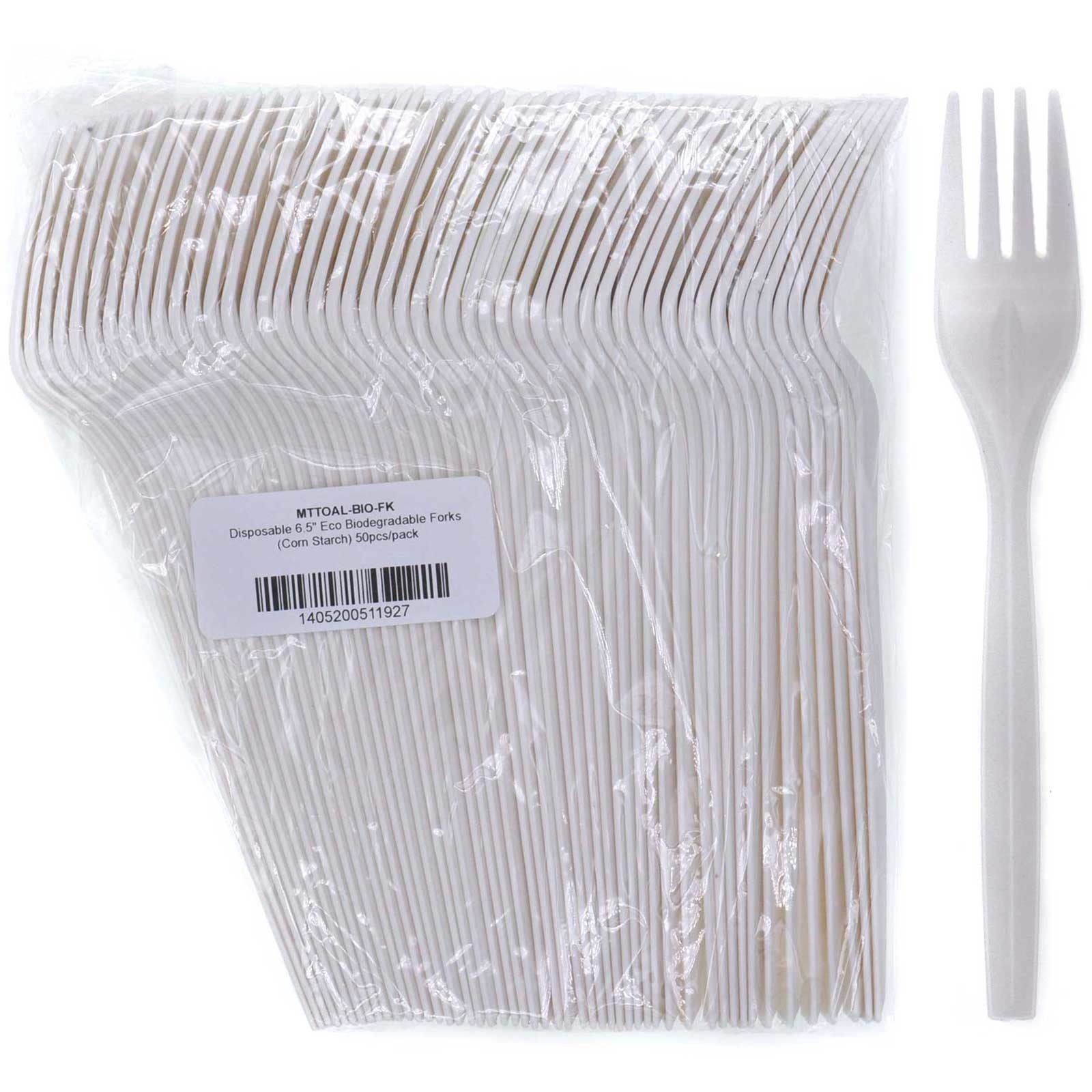 MTRADE Disposable 6.5 Inch Eco Biodegradable Forks | NTUC FairPrice