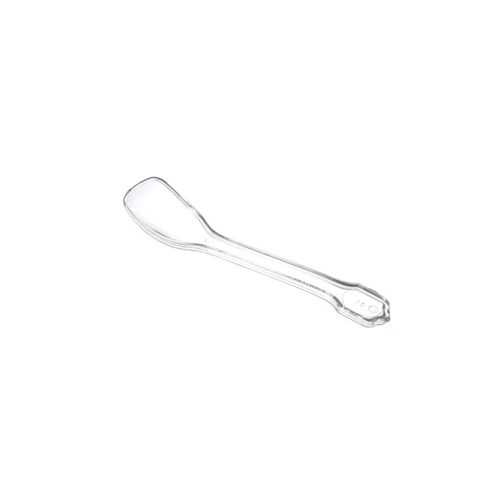 MTRADE Disposable 4 Inch Clear Plastic Ice Cream Spoon | NTUC FairPrice