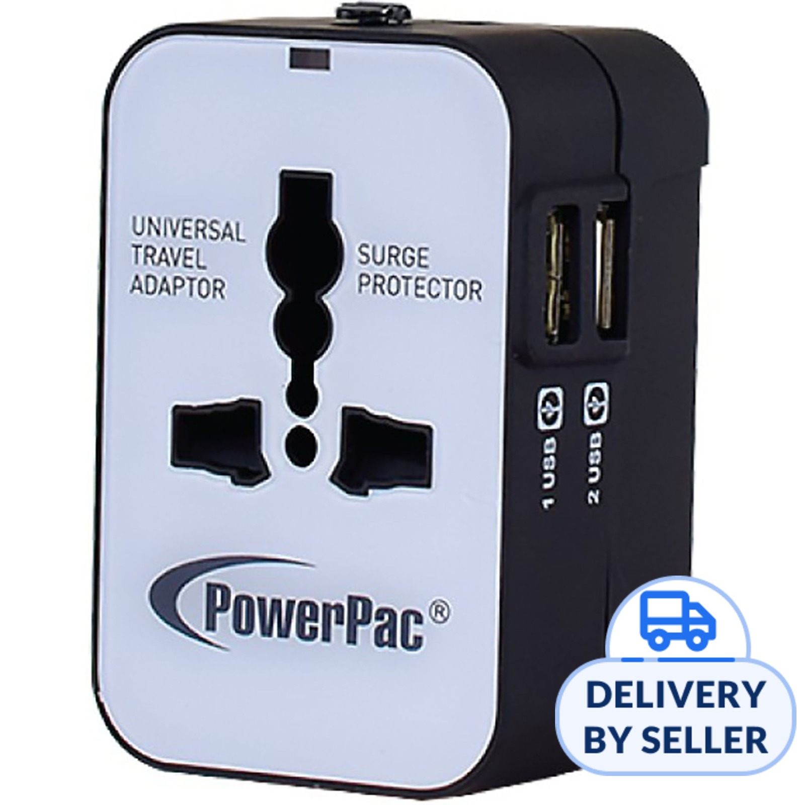 PowerPac Multi Travel Adapter With 2x USB Charger (PP7973) | NTUC FairPrice