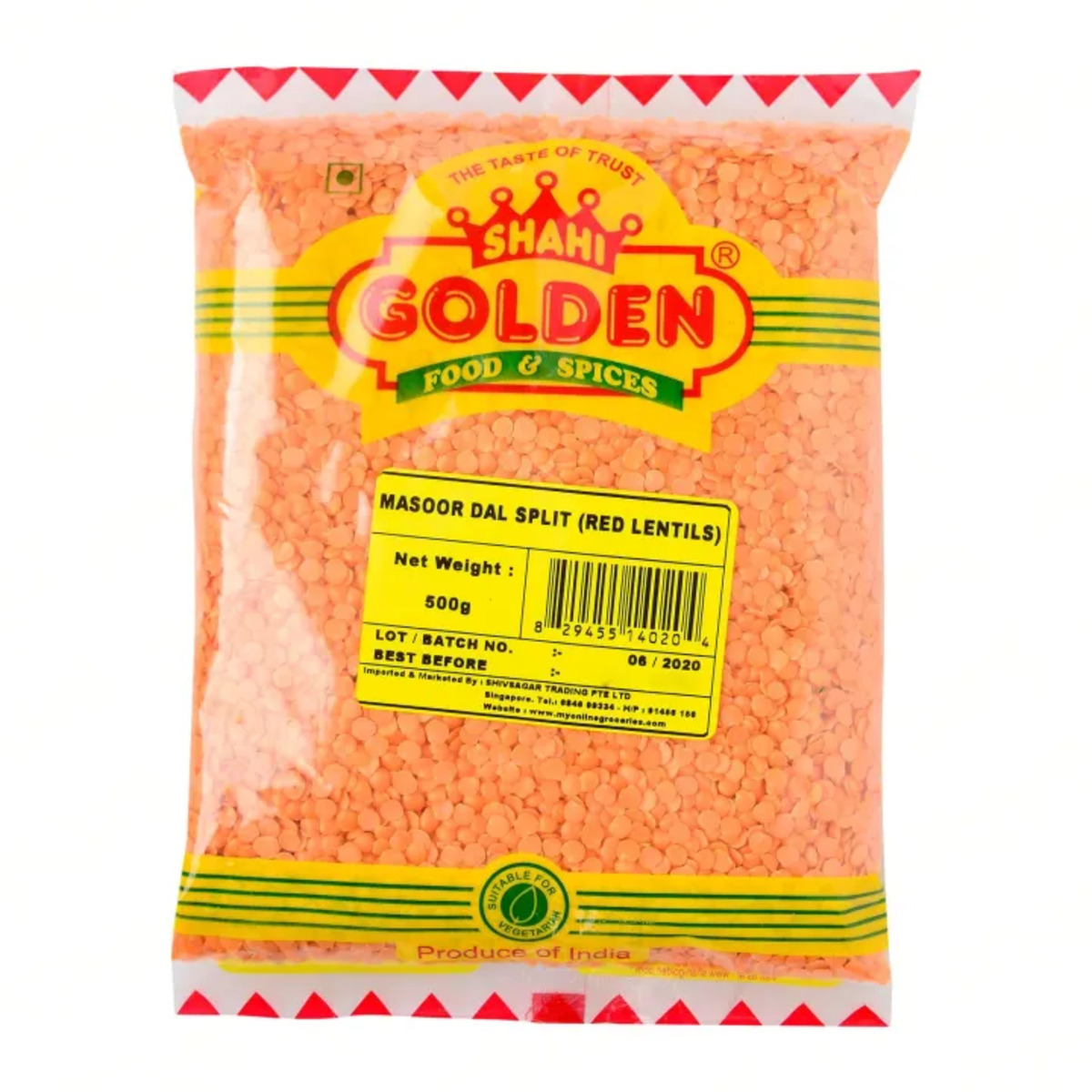 Shahi Golden Masoor Dhal Split (Red Lentils) | NTUC FairPrice