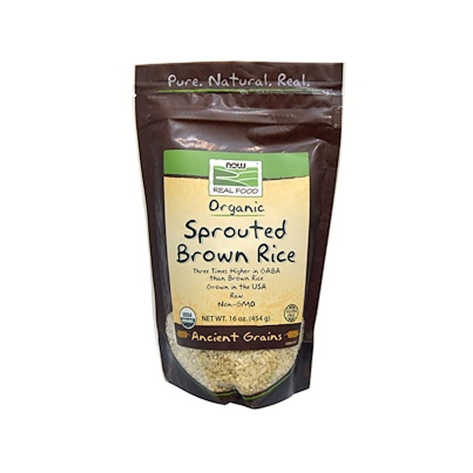 Now Foods Real Food, Organic, Sprouted Brown Rice | NTUC FairPrice