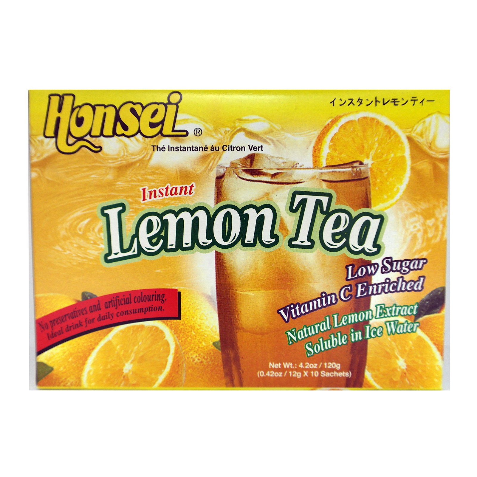 Honsei Low Sugar Lemon Tea (10 Sachets) 10 x 12g | NTUC FairPrice