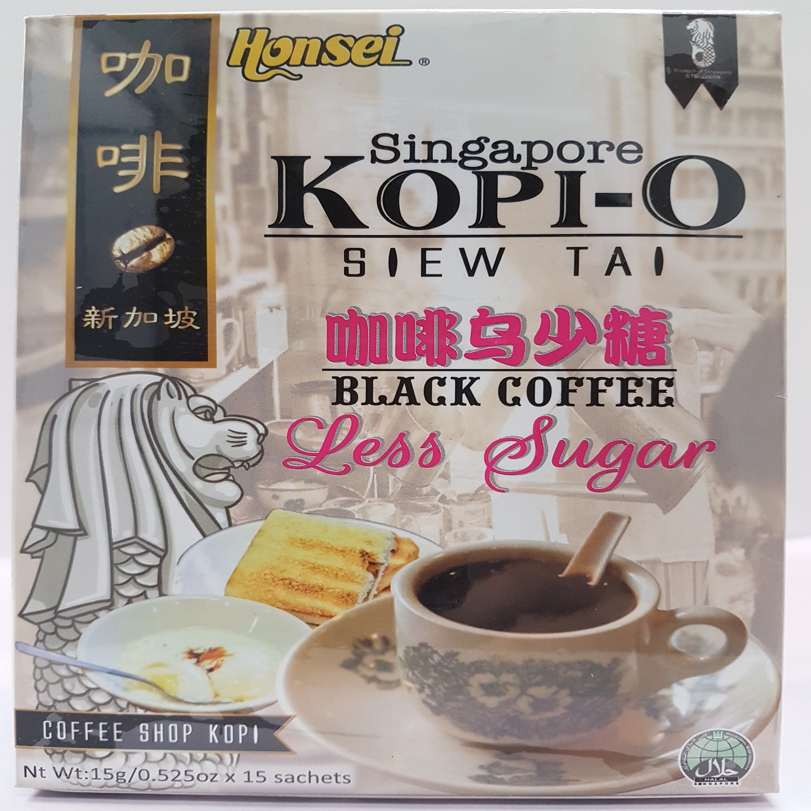 Honsei Instant Singapore Kopi-O Siew Dai | NTUC FairPrice