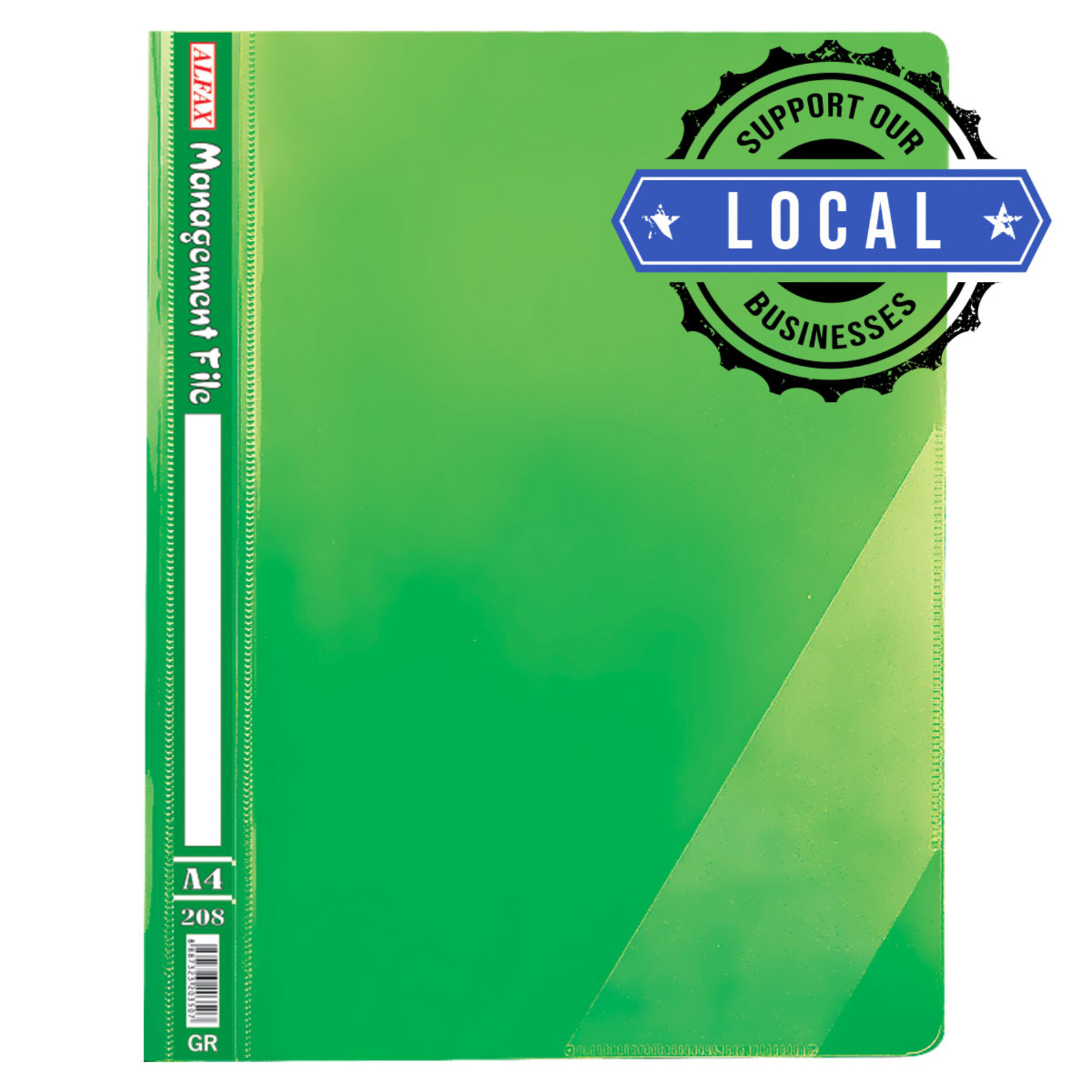 Alfax 208 Management File A4 Green | NTUC FairPrice