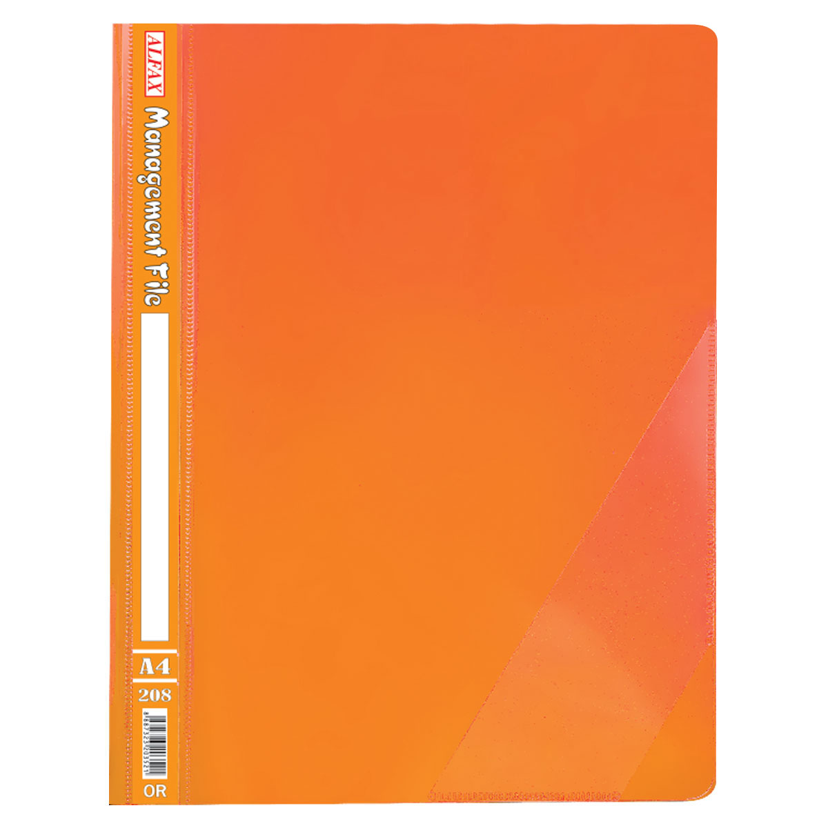Alfax 208 Management File A4 - Orange | NTUC FairPrice