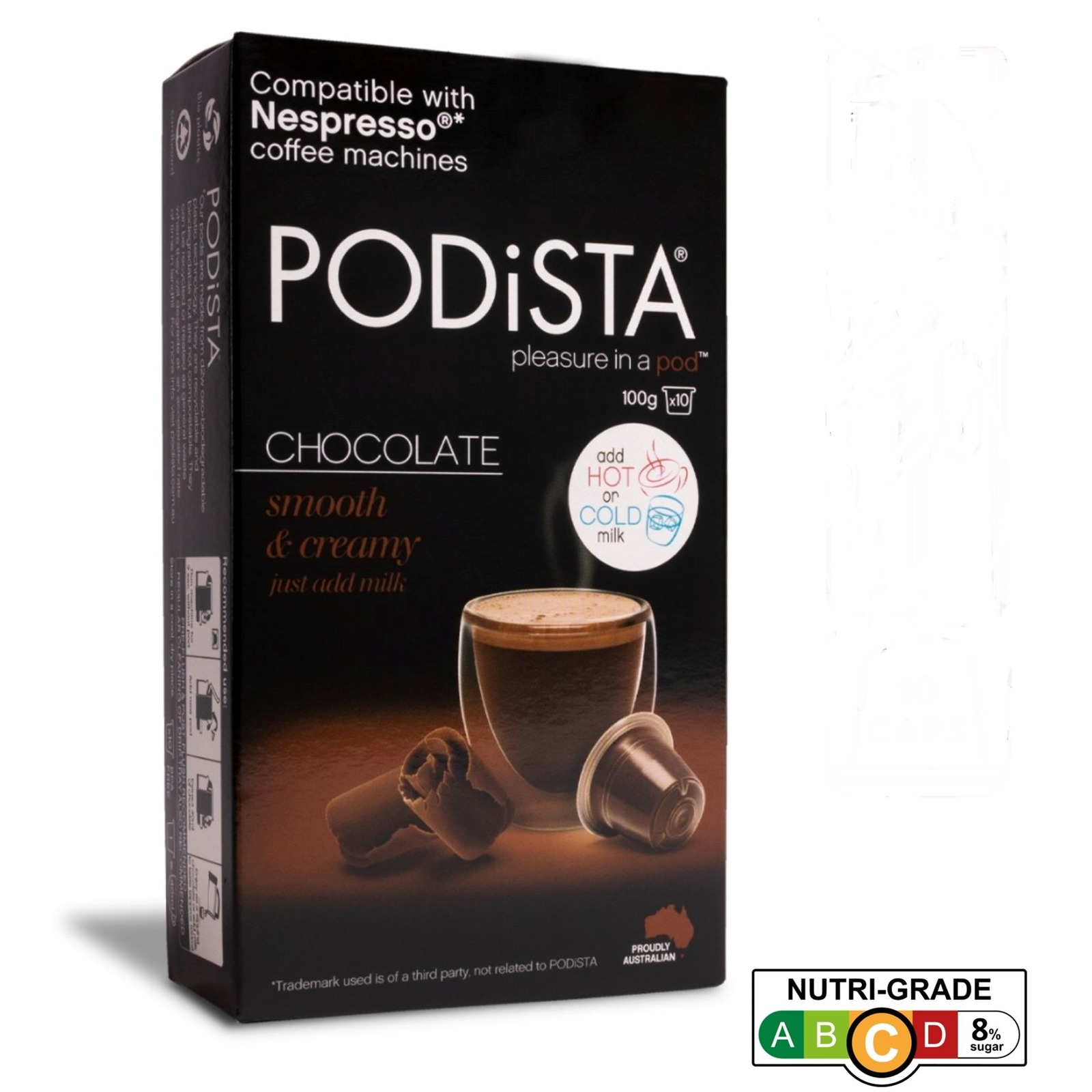 Podista Smooth and Creamy Chocolate Nespresso Choco Pods | NTUC FairPrice