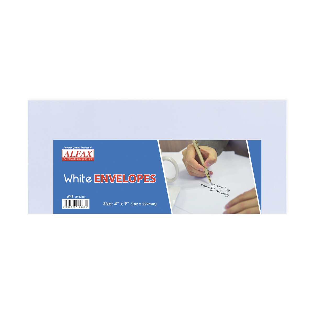 Alfax White P&S Envelope - 4x9 inches | NTUC FairPrice
