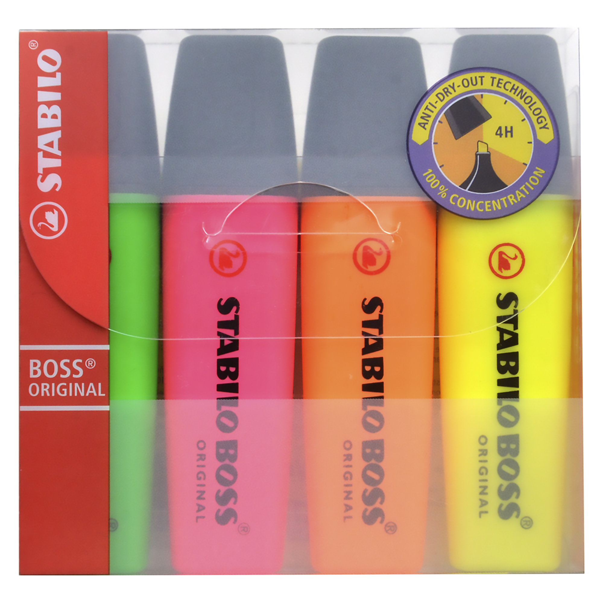 Stabilo Boss 70/4 Highlighter Set - 4 colours | NTUC FairPrice