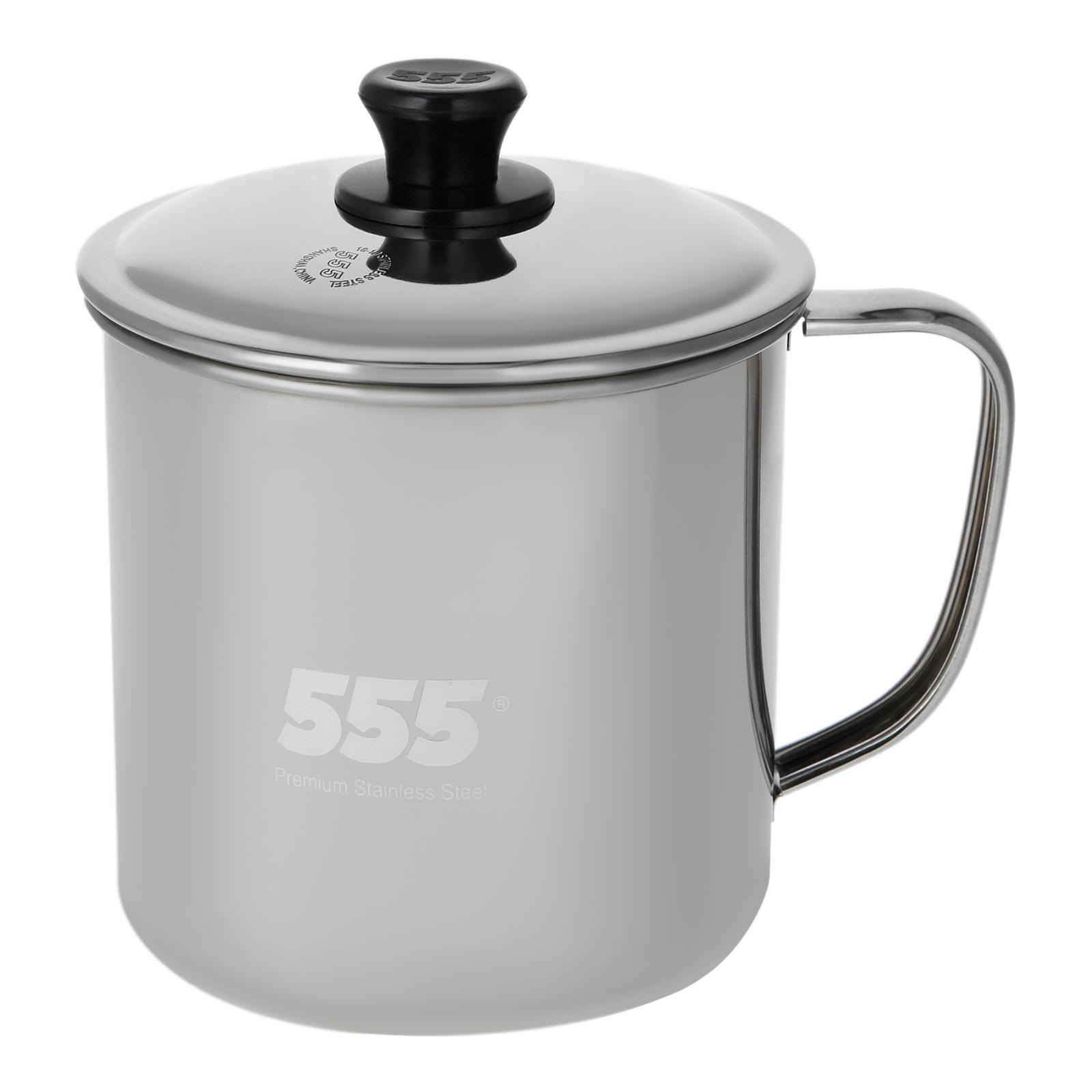555 Premium Stainless Steel Mug with Lid 13cm - 1.7L | NTUC FairPrice