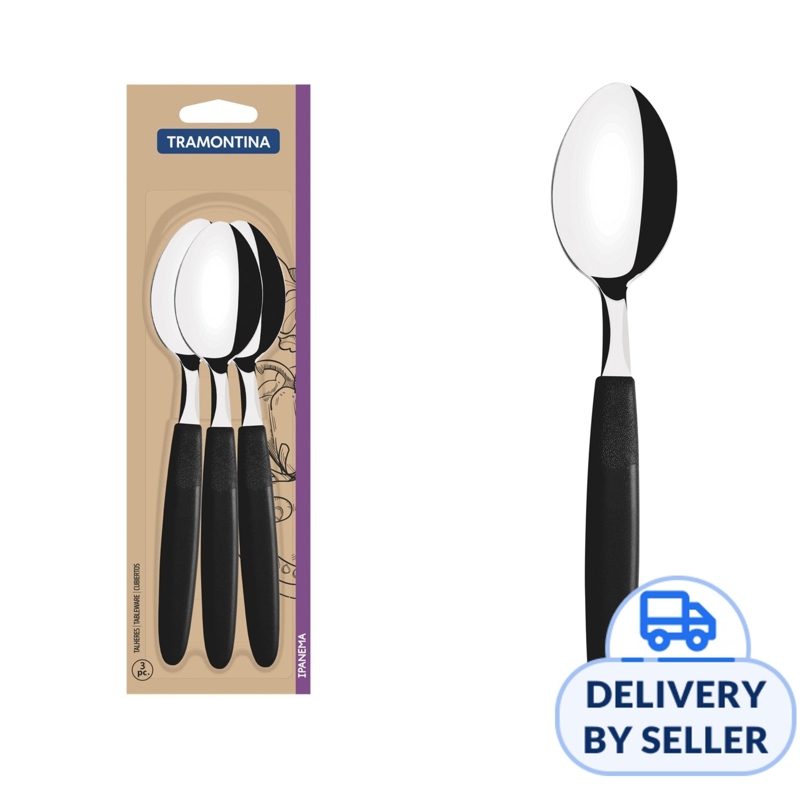 Tramontina Ipanema Table Spoon, Set of 3's, S/S | NTUC FairPrice