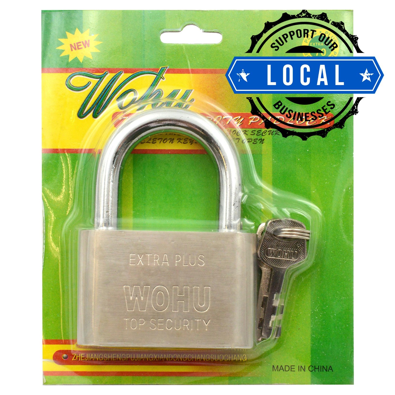 Wohu Top Security Pad Lock Circle 70mm | NTUC FairPrice