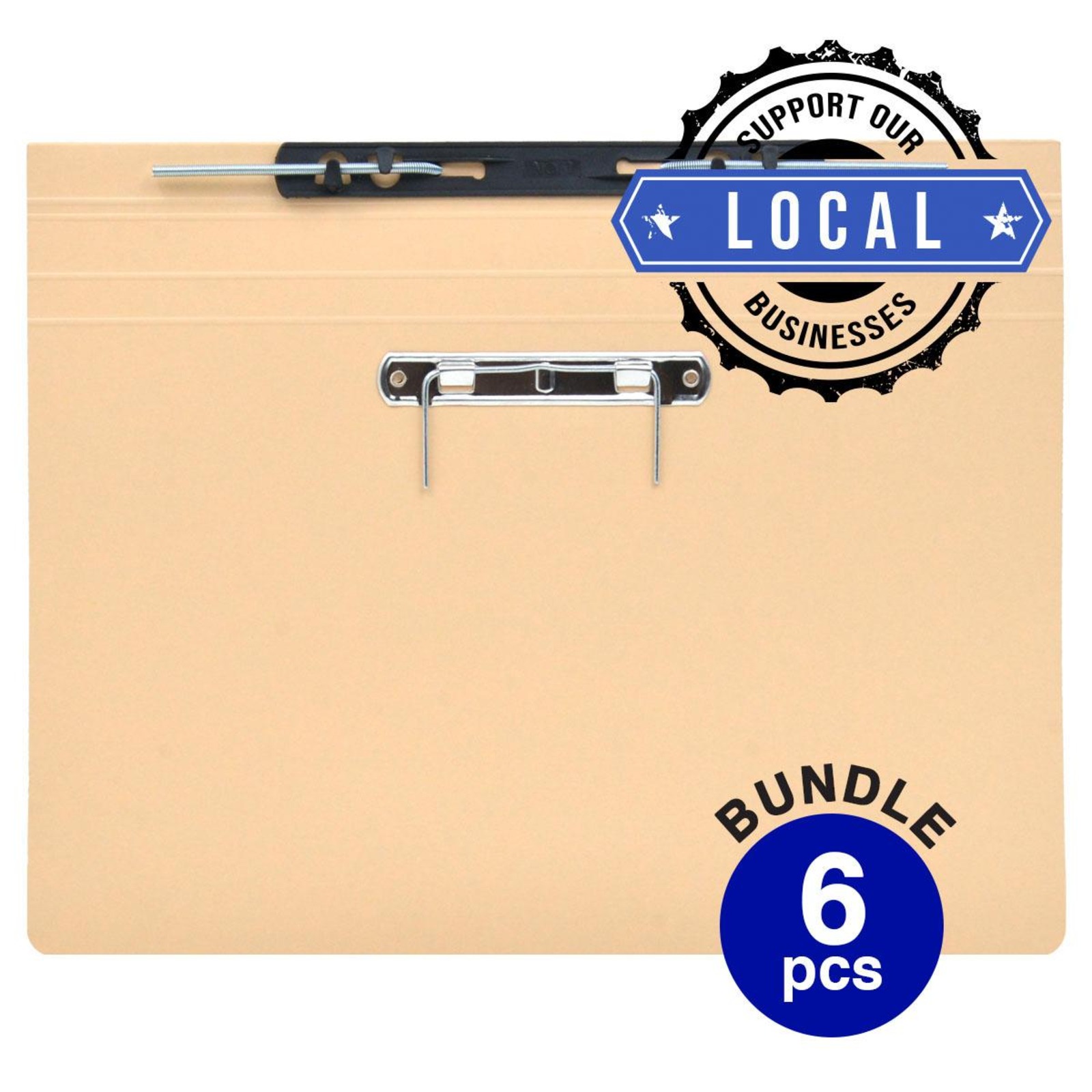 Alfax 10P Paper Spring File With U Pin F4 Buff | NTUC FairPrice