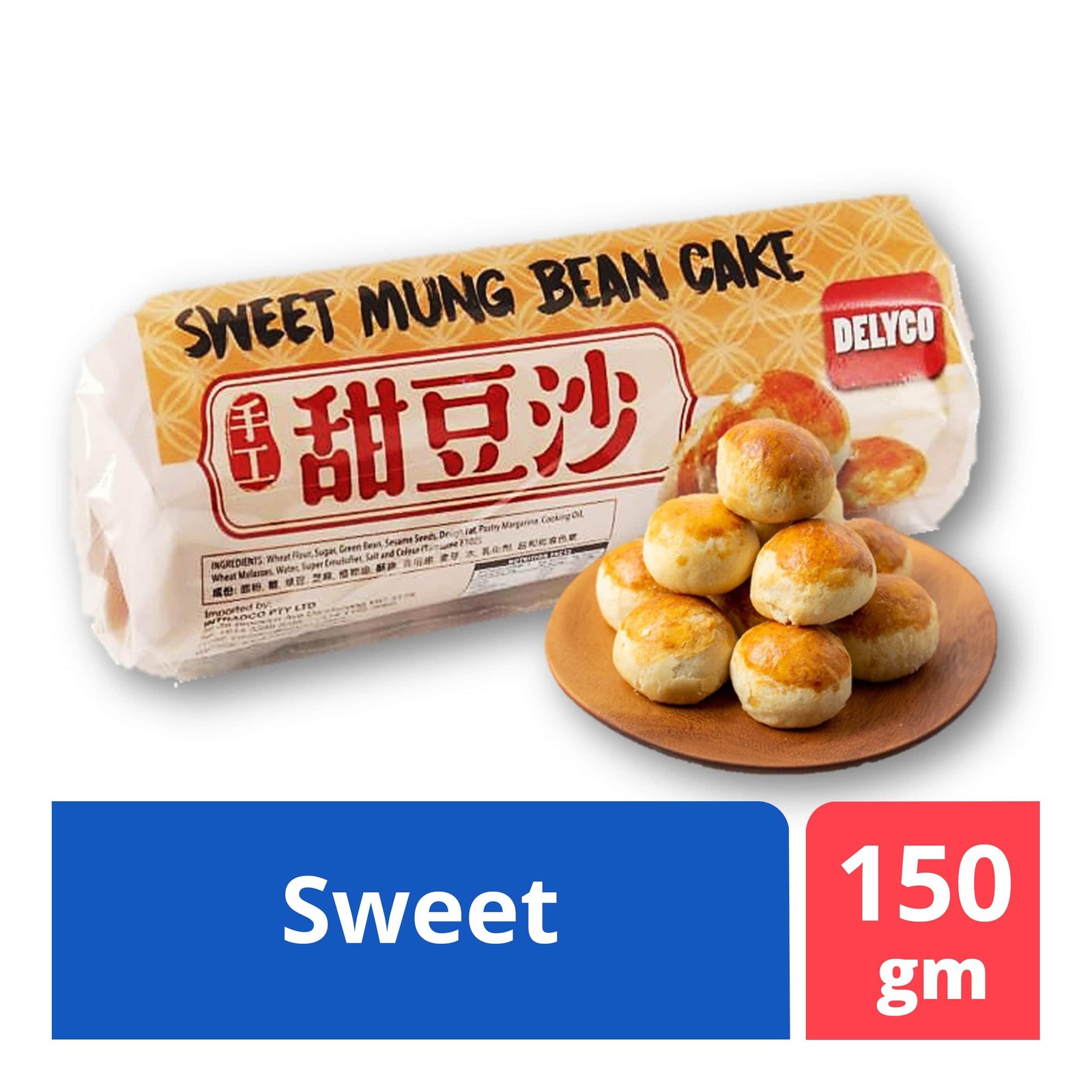 Delyco Sweet Mung Bean Cake [Bundle of 2] | NTUC FairPrice