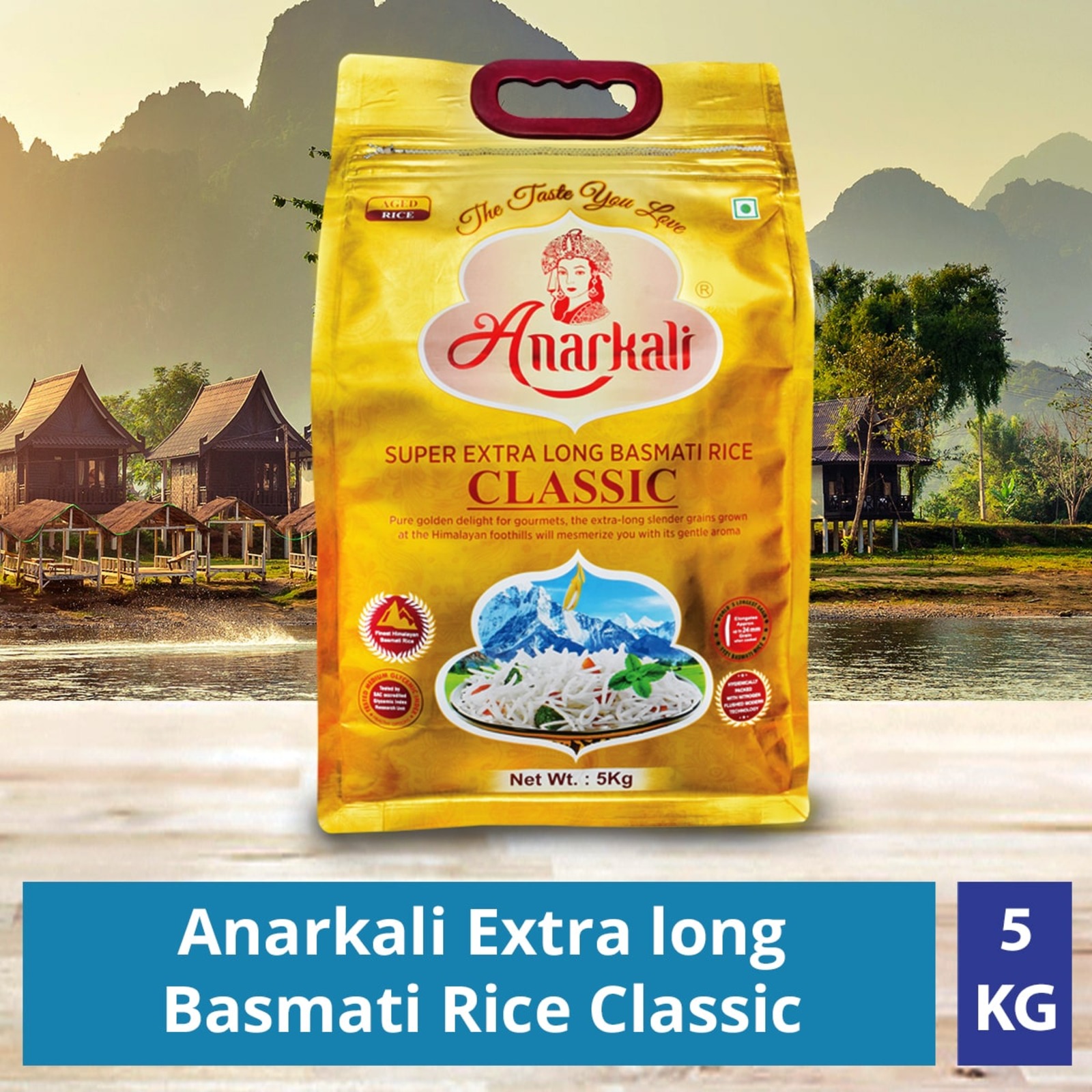 Anarkali Extra Long Classic Basmati Rice Medium GI Rice | NTUC FairPrice