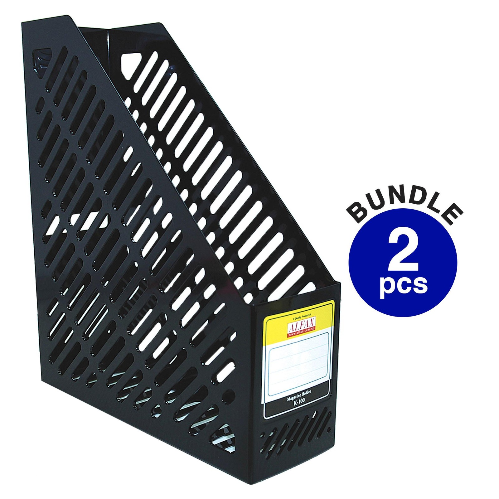 Alfax K100 Magazine Holder Black | NTUC FairPrice