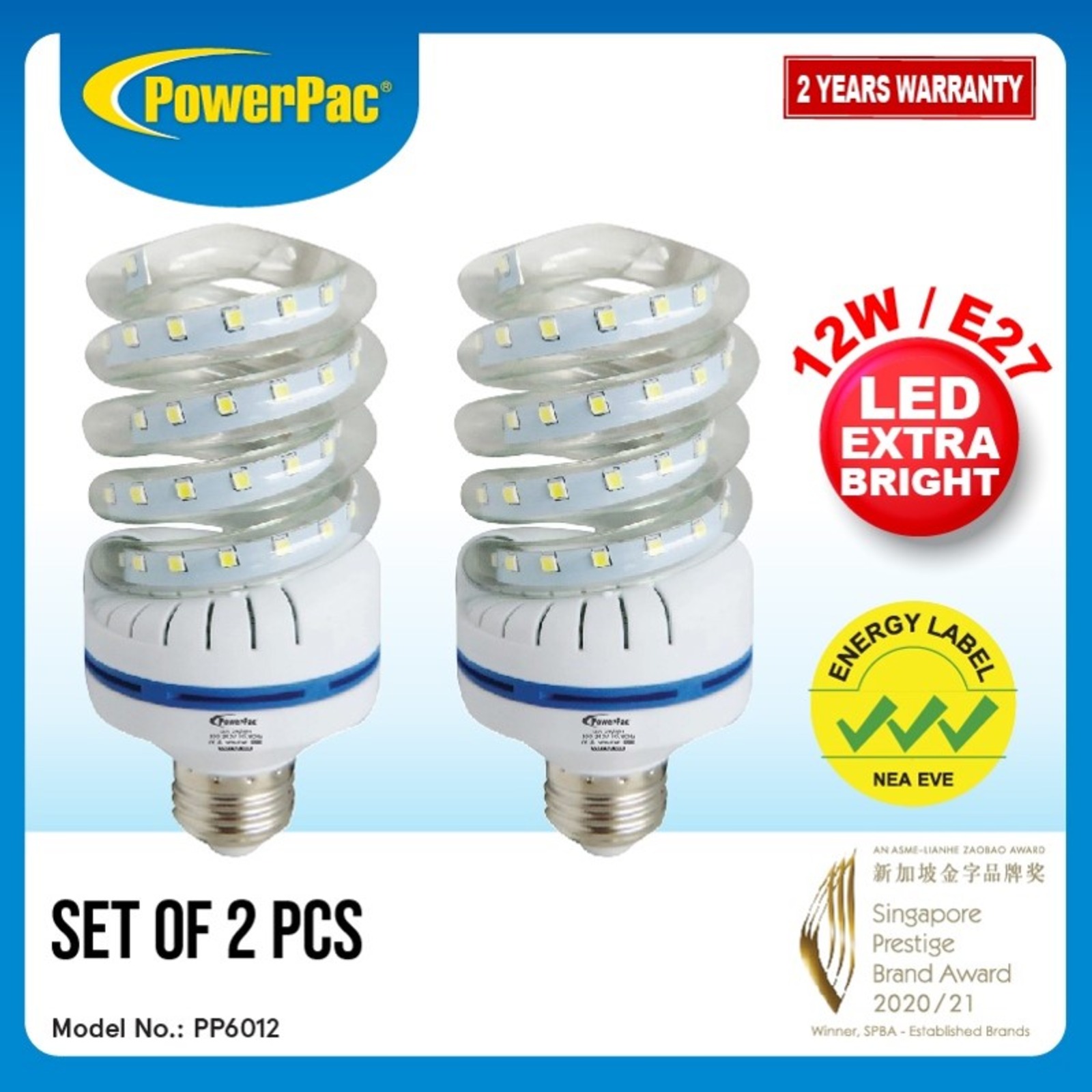 PowerPac (PP6012) 2X LED Bulb | NTUC FairPrice