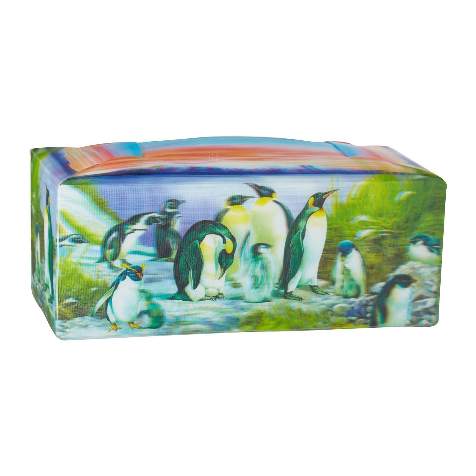 Vesta Plastic 3D Visual Tissue Box 23.5x11.5Cm (Penguin) | NTUC FairPrice