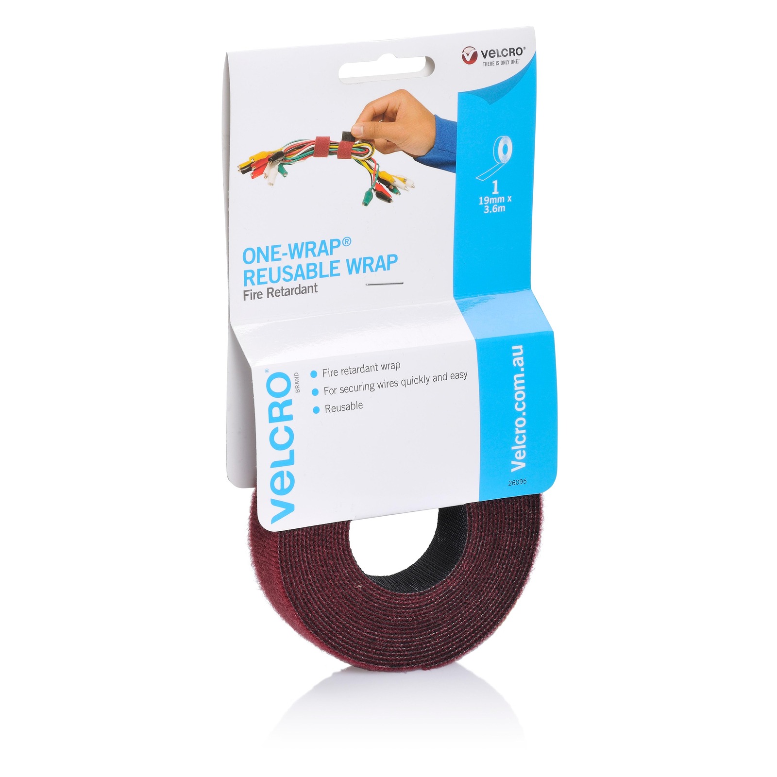 Velcro Reusable Fire Retardant Tape 19mm X 3.6 metre Cranberr | NTUC ...