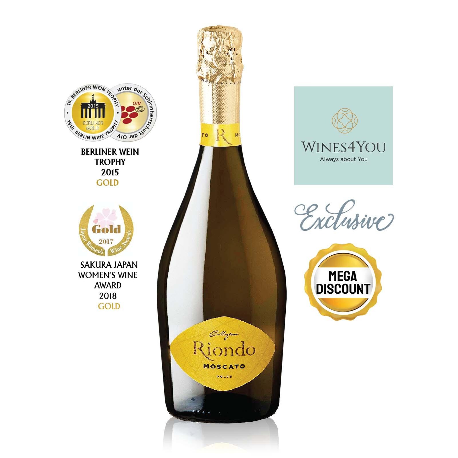 Riondo Collezione Falceri Moscato Italy Sparkling Wine | NTUC FairPrice
