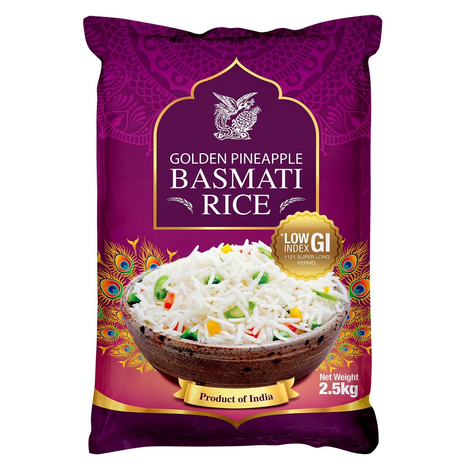 Golden Pineapple India Basmati Rice (Low GI) | NTUC FairPrice