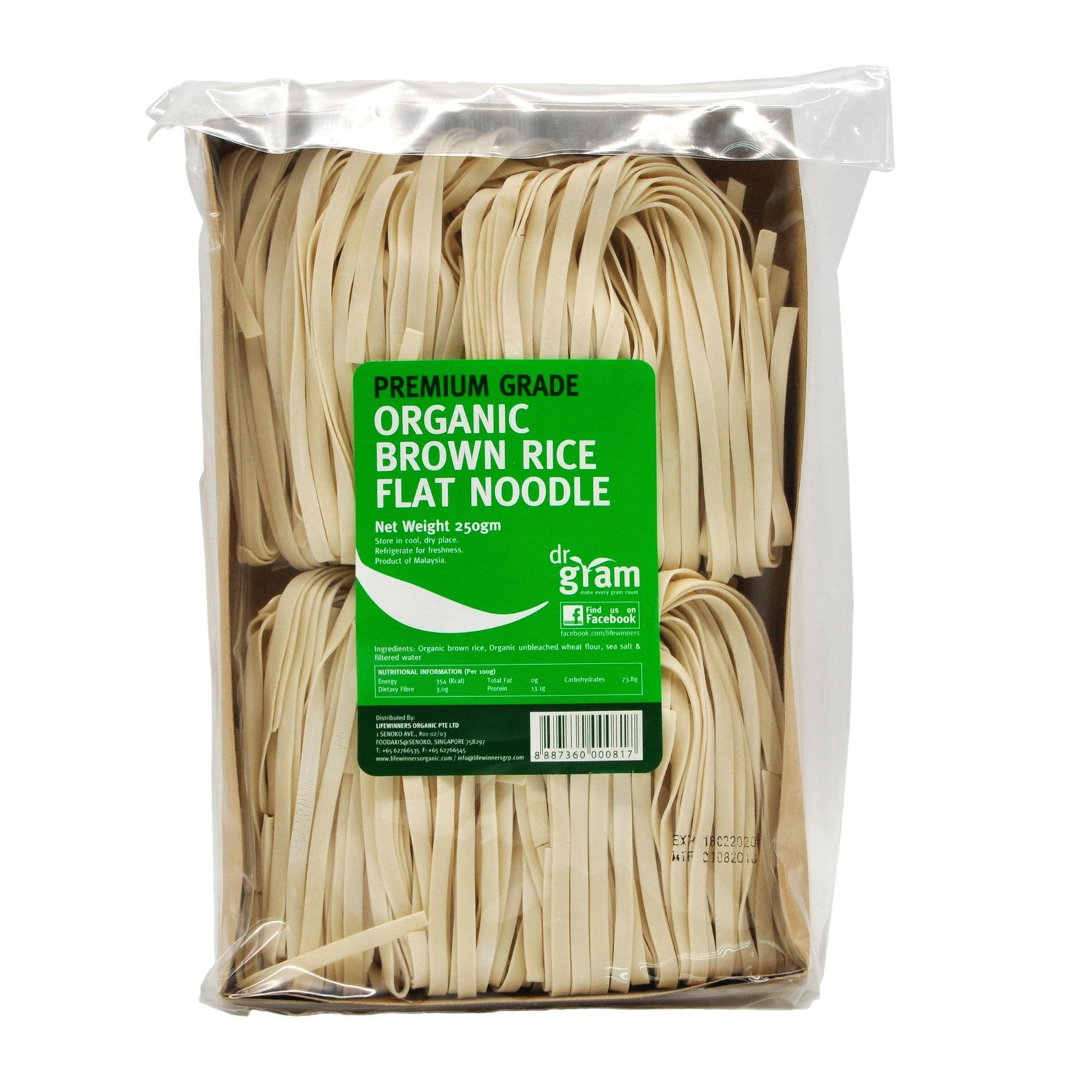 Dr Gram Organic Brown Rice Flat Noodle | NTUC FairPrice