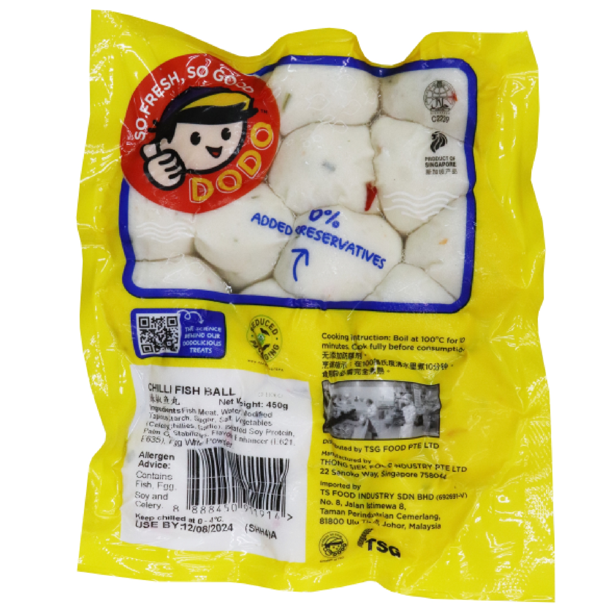 DODO Cooked Chilli Fish Ball (L) | NTUC FairPrice