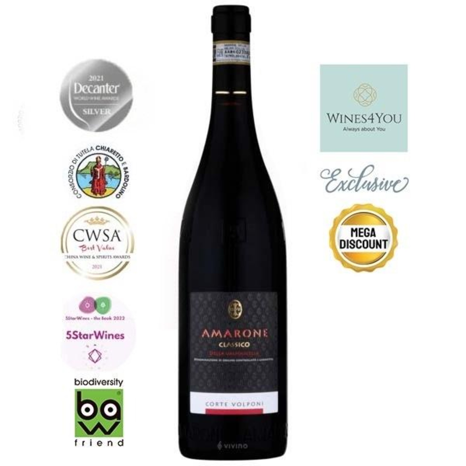 Corte Volponi Amarone della Valpolicella DOCG Classico Red | NTUC FairPrice