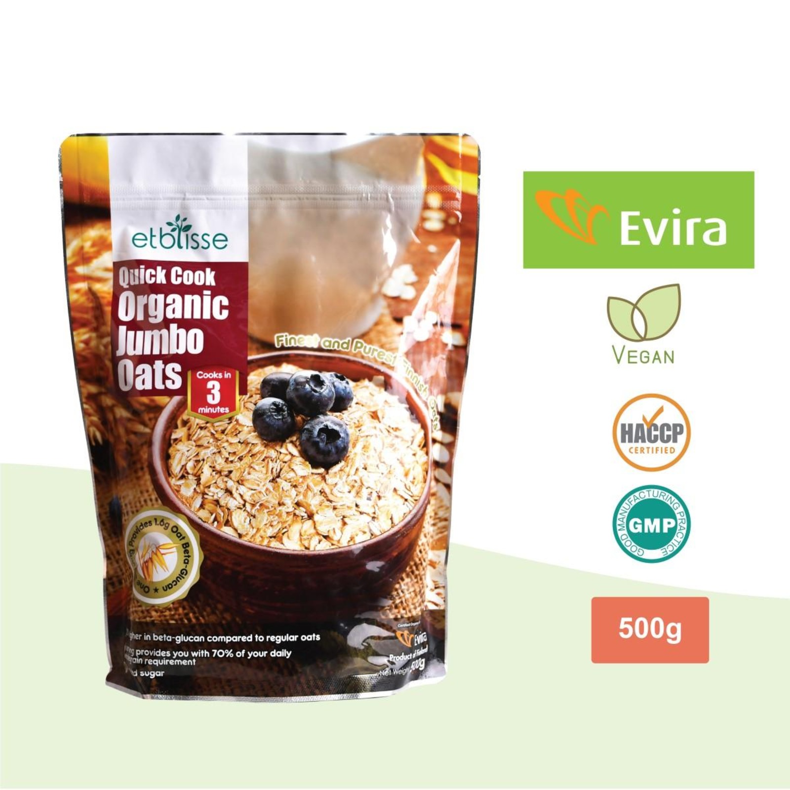 Etblisse Etblisse Organic Jumbo Oat | NTUC FairPrice