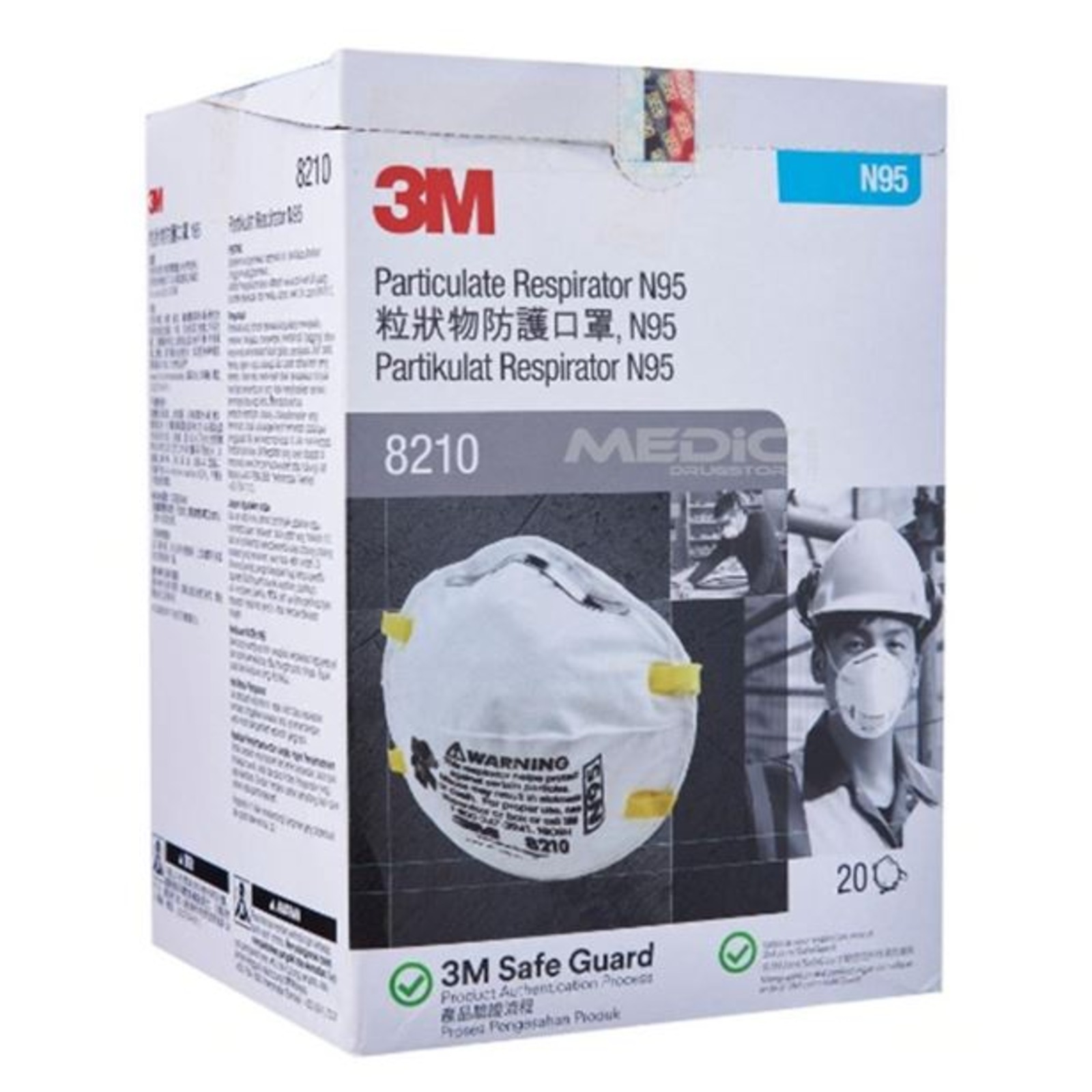 3M Particulate Respirator 8210 N95 Mask - Case | NTUC FairPrice