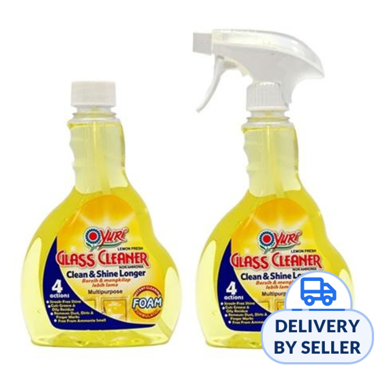 Yuri Multi-Purpose Glass Cleaner Lemon Fresh (Ammonia Free) | NTUC ...