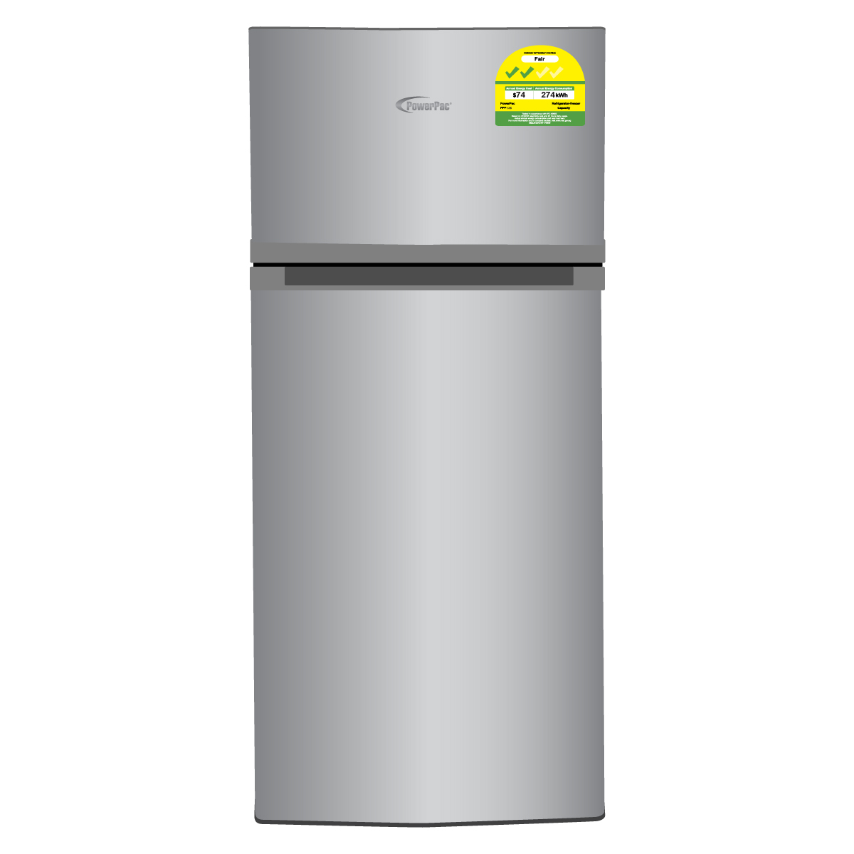 Powerpac 2 Door Fridge with Freezer 136L (PPF136) | NTUC FairPrice