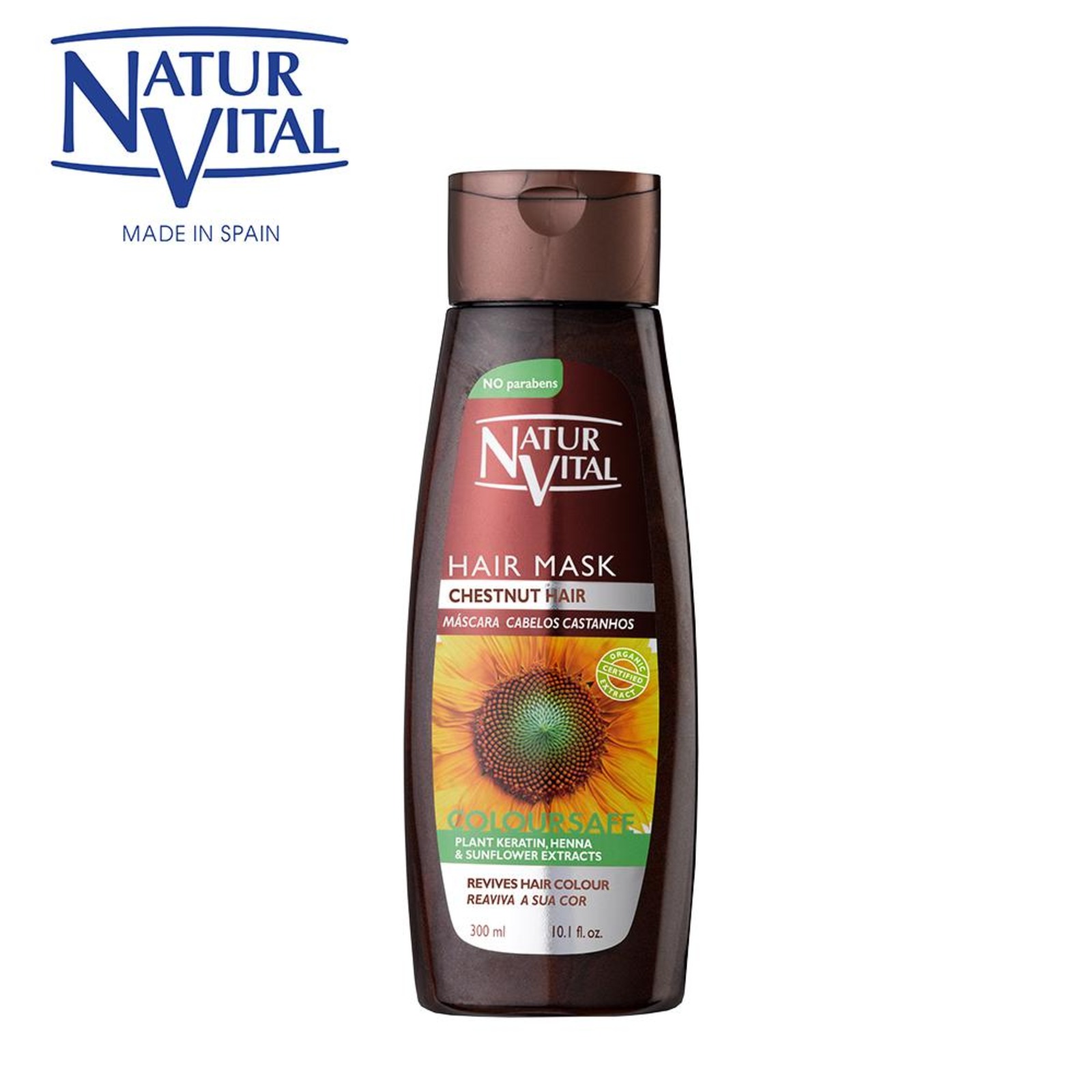 Naturvital Colour Hair Mask Chestnut 300 ML | NTUC FairPrice