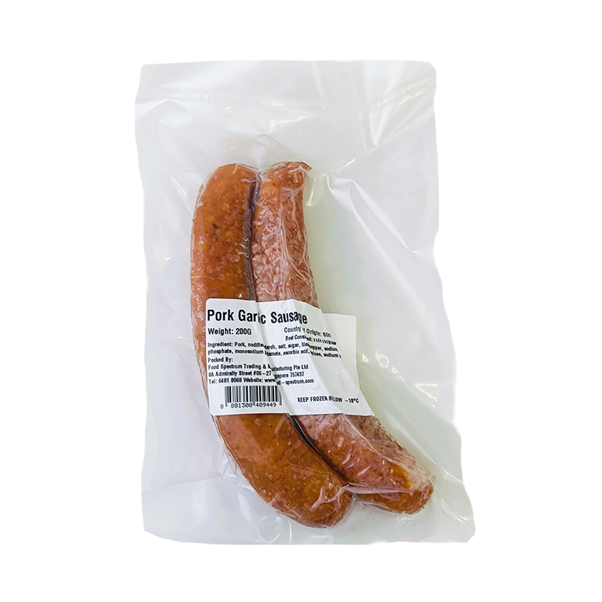 Tasty Food Affair Pork Garlic Sausage | NTUC FairPrice