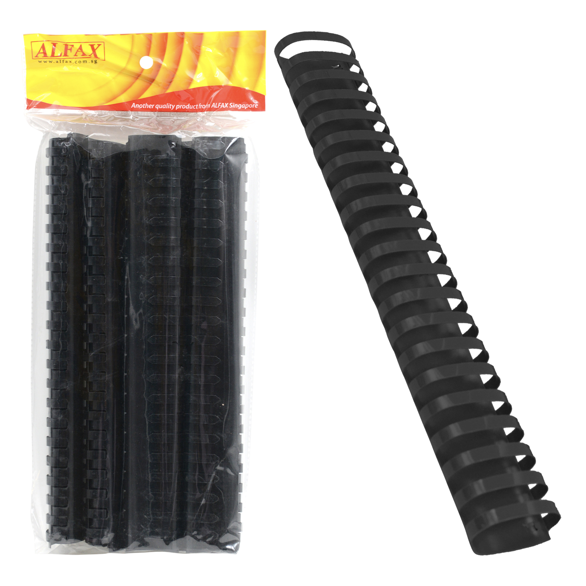 Alfax 145BL Binding Ring 45mm 21Rings A4 - Black | NTUC FairPrice