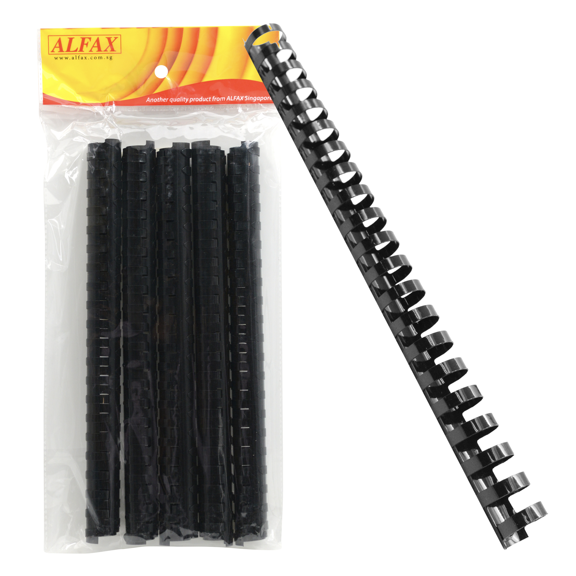 Alfax 122BK Binding Ring 22mm 21Rings A4 - Black | NTUC FairPrice