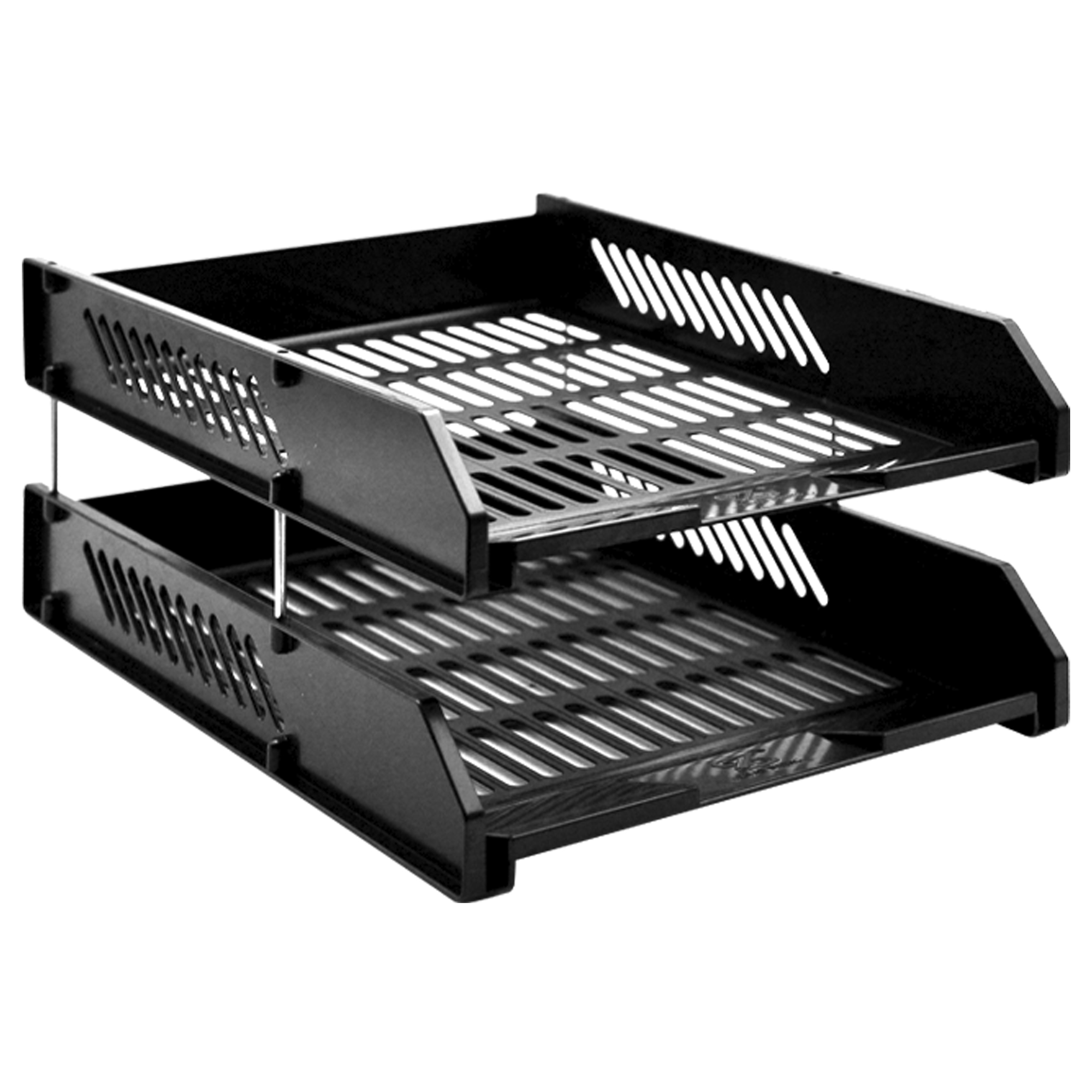 Alfax 2031 2-Tier Letter Tray A4 - Black | NTUC FairPrice