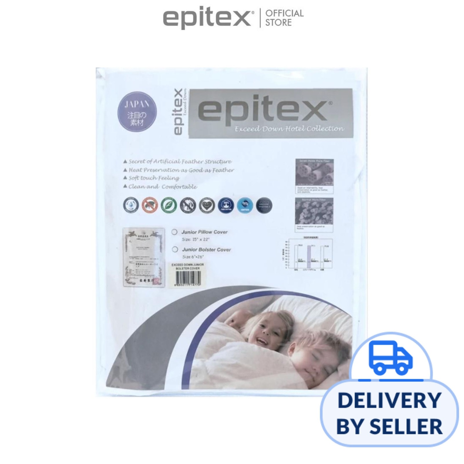 Epitex Exceed Down Hotel Collection Junior Bolster Cover | NTUC FairPrice