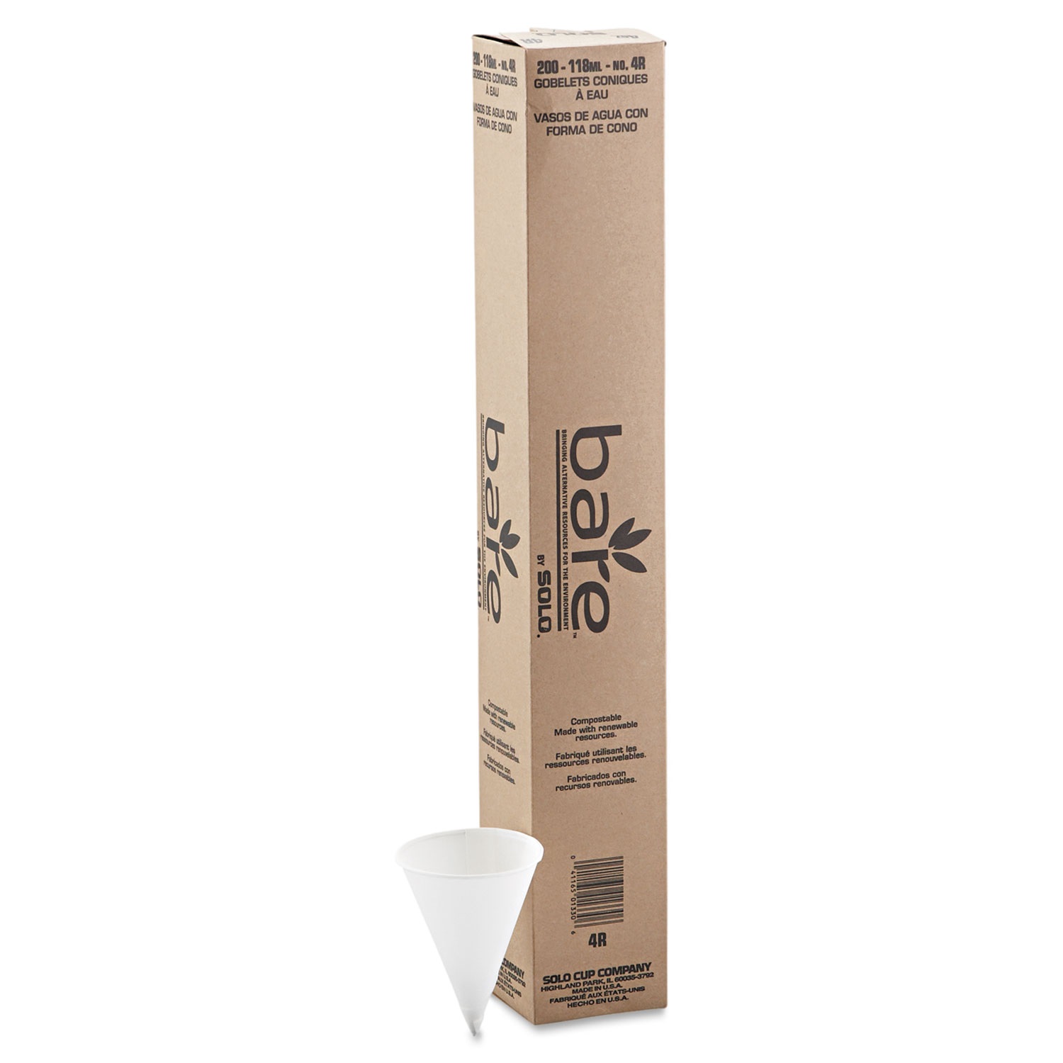 SOLO Bare Paper Water Cone Cups | NTUC FairPrice