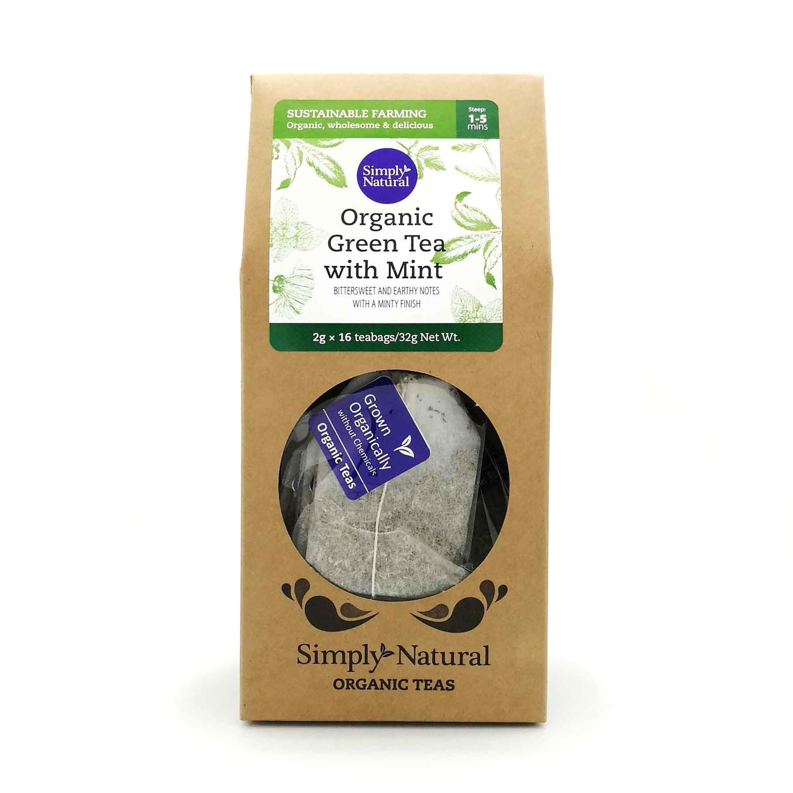 Simply Natural Organic Green Tea with Mint | NTUC FairPrice