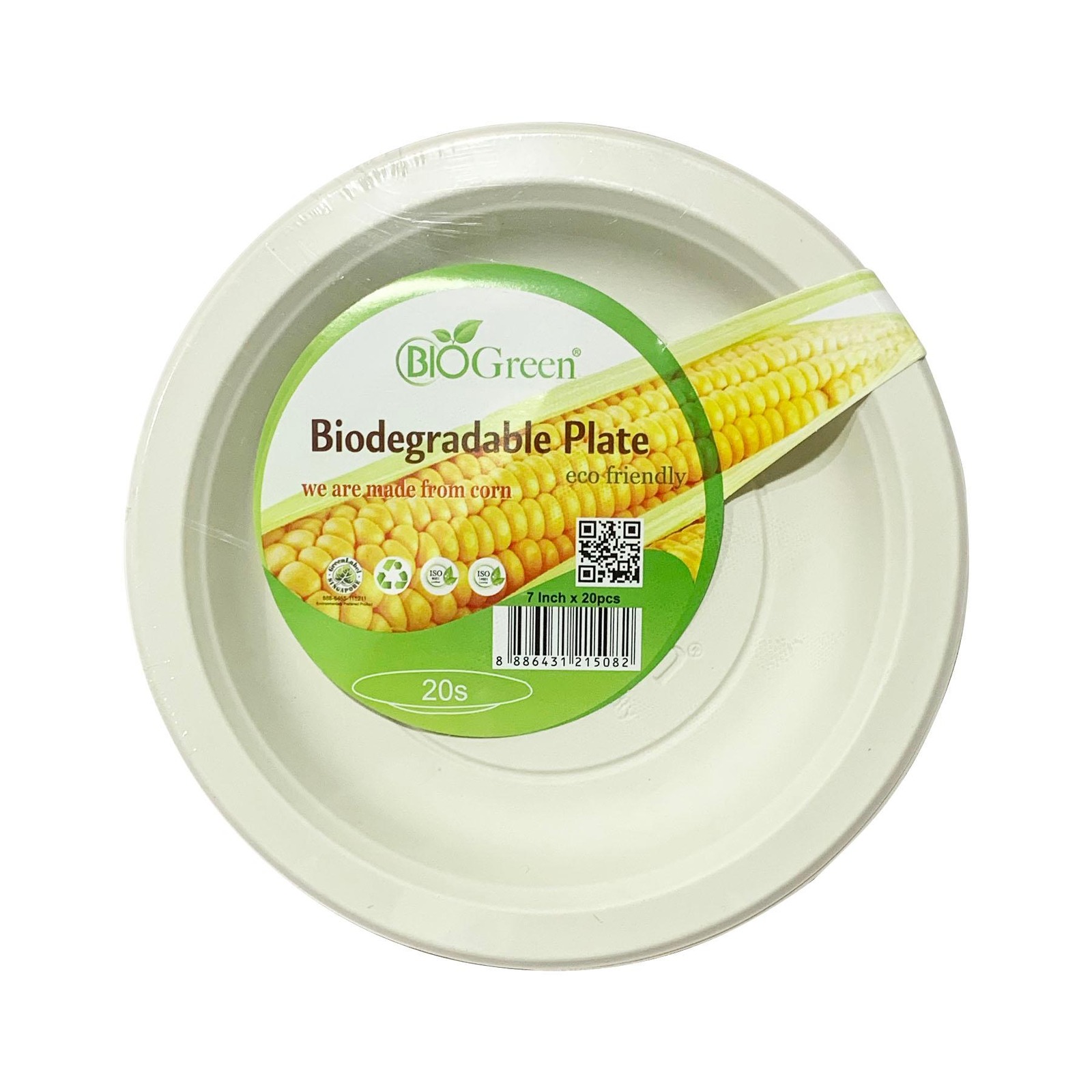 BIOGREEN BD-7inch Plate 20s | NTUC FairPrice