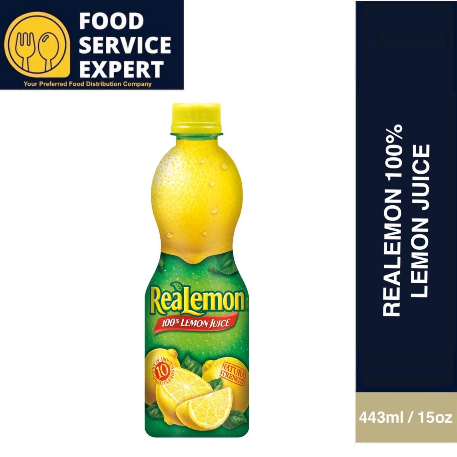 REALEMON ReaLemon 100% Lemon Bottle Juice, 443ml | NTUC FairPrice