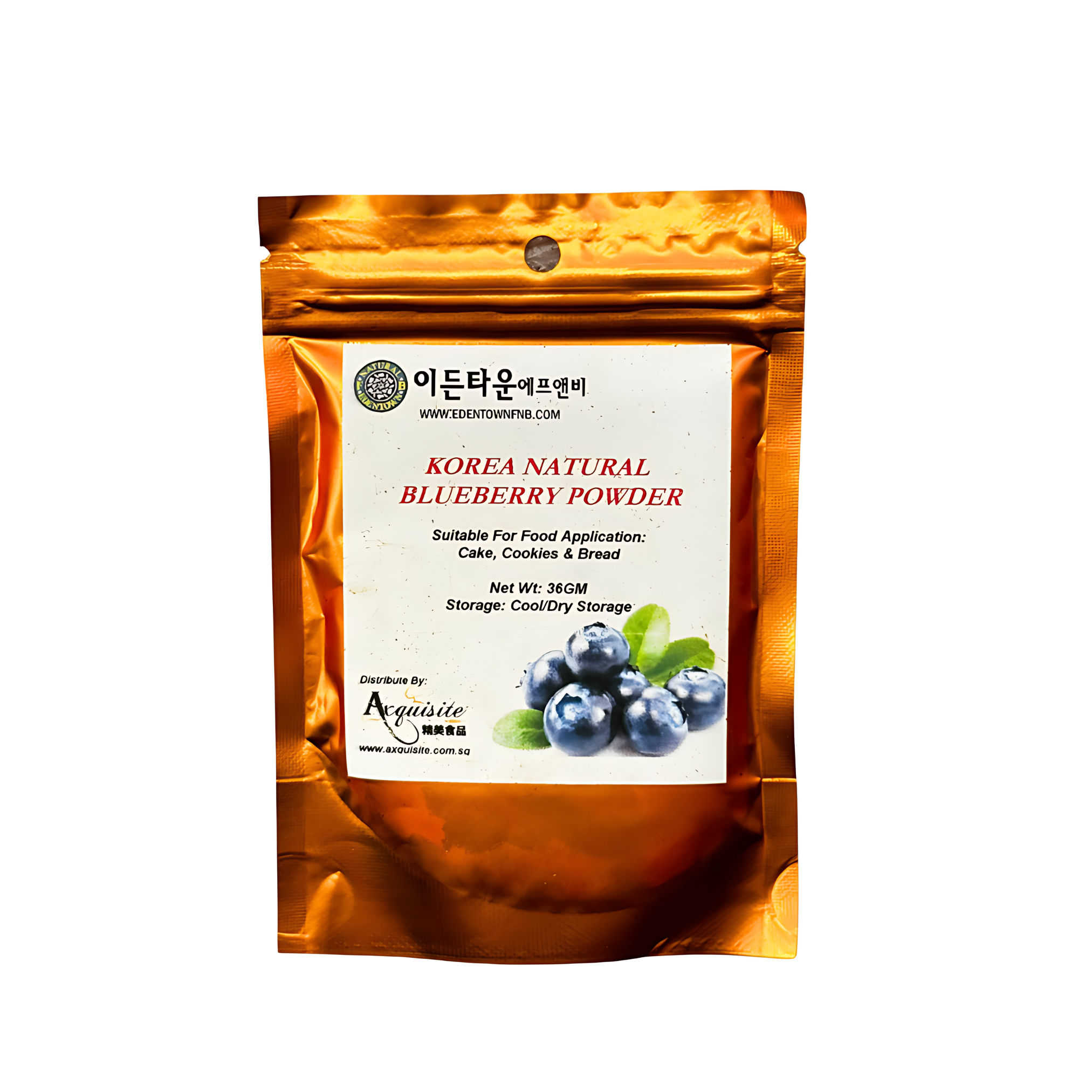 Edentown Korea Natural Powder - Blueberry | NTUC FairPrice