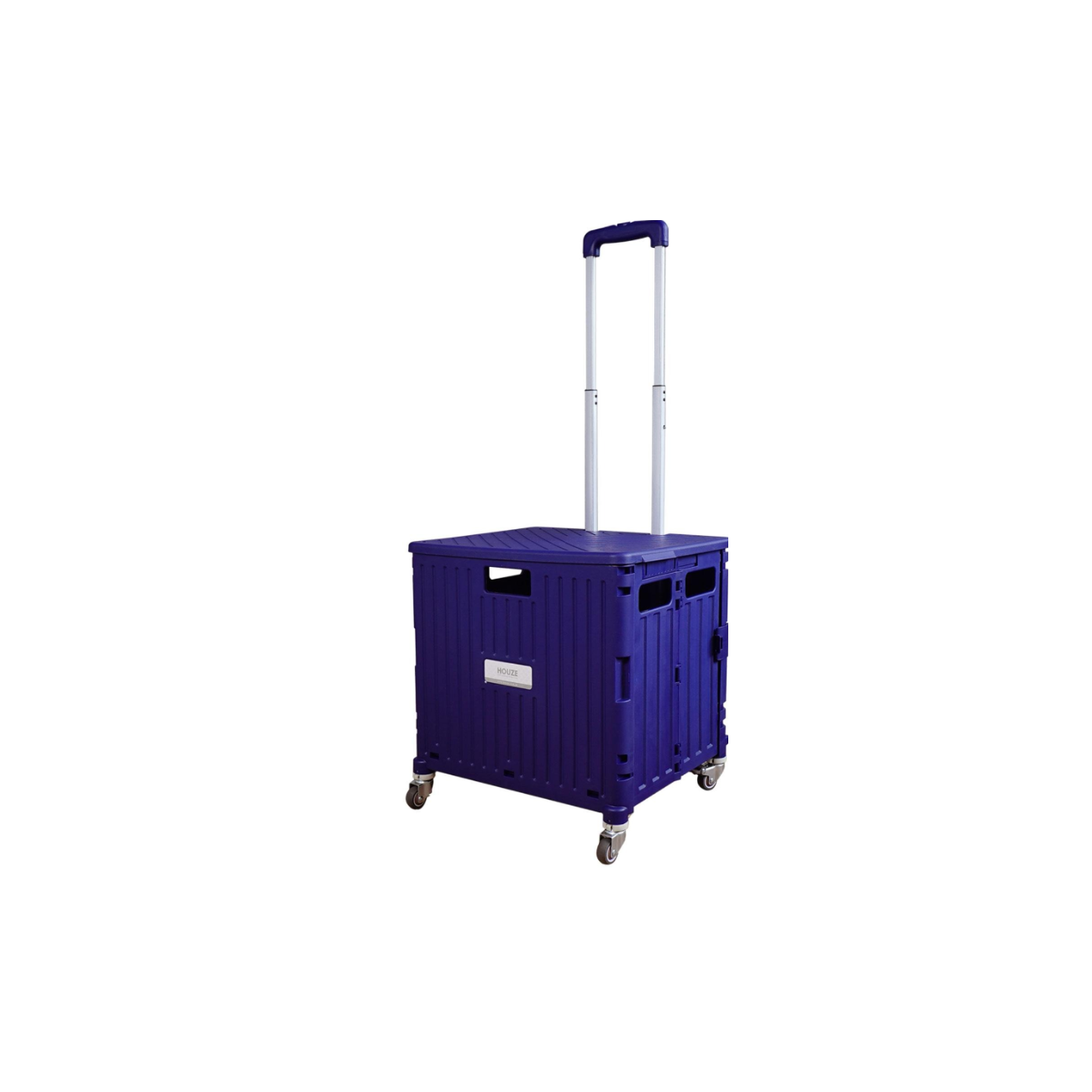 HOUZE Moveet Foldable Shopping Trolley Blue | NTUC FairPrice