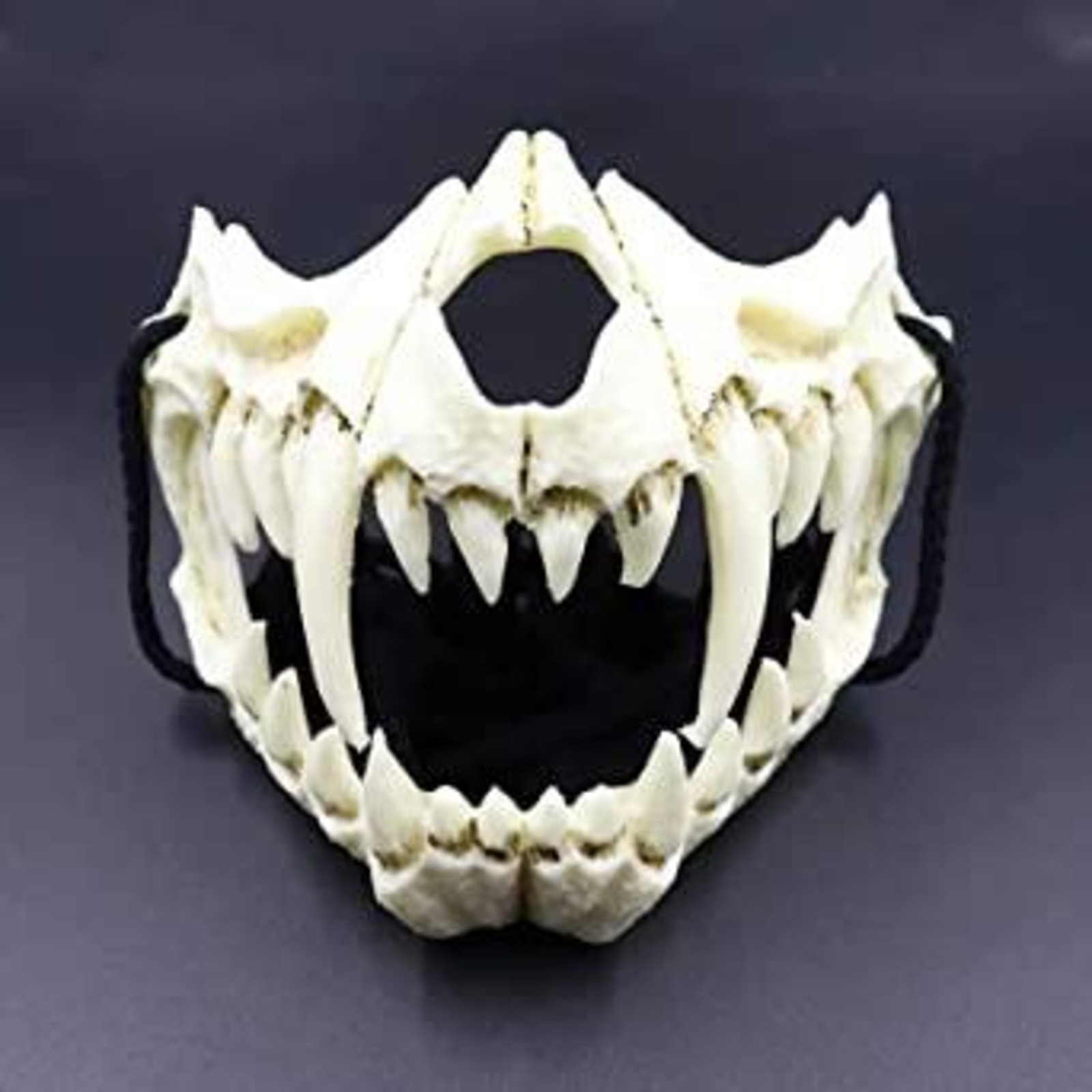 Partyforte Halloween Mask Skull Jaw Scary Fangs Plastic-White | NTUC ...