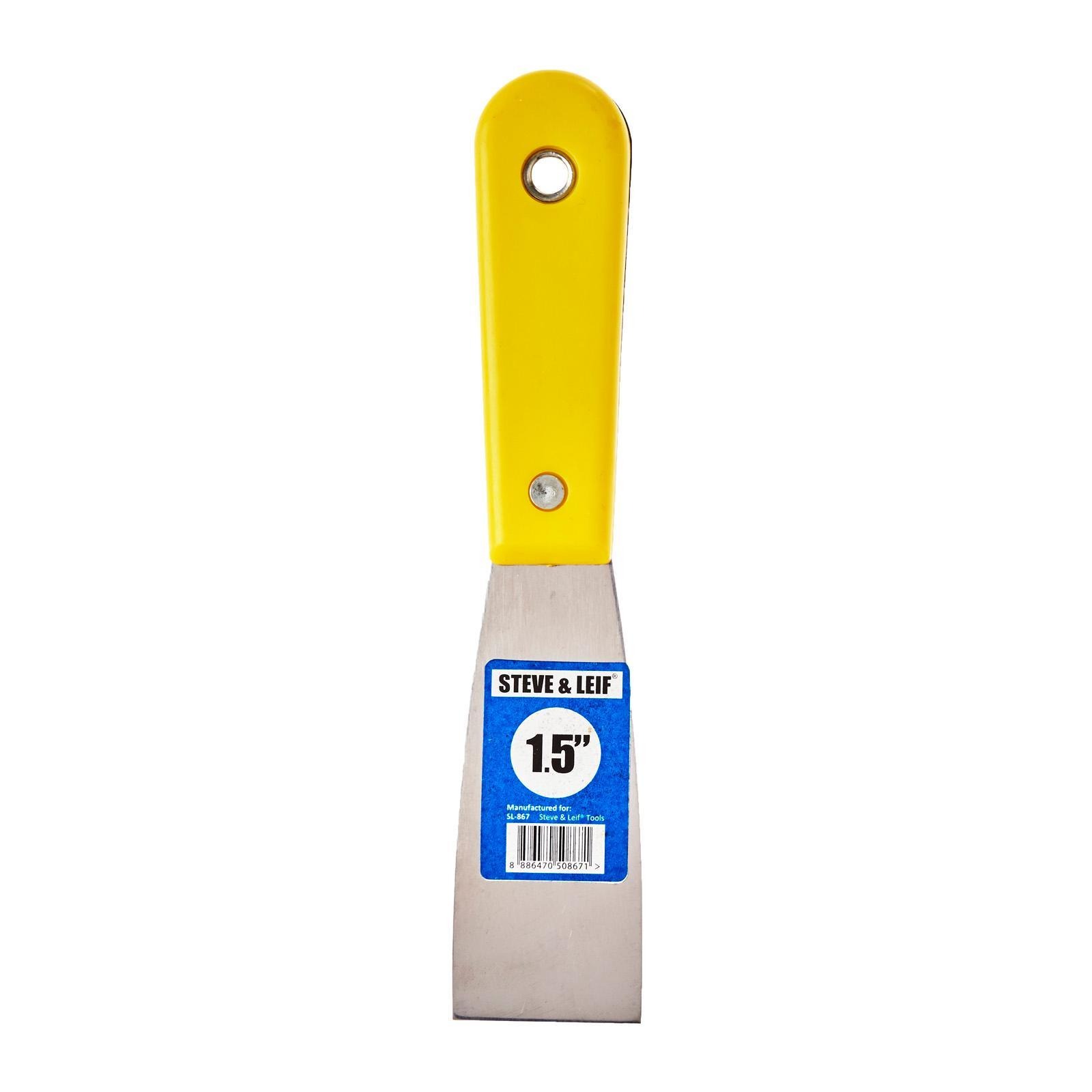 Steve & Leif 1.5'' Stiff Scrapers With Yellow Handle | NTUC FairPrice