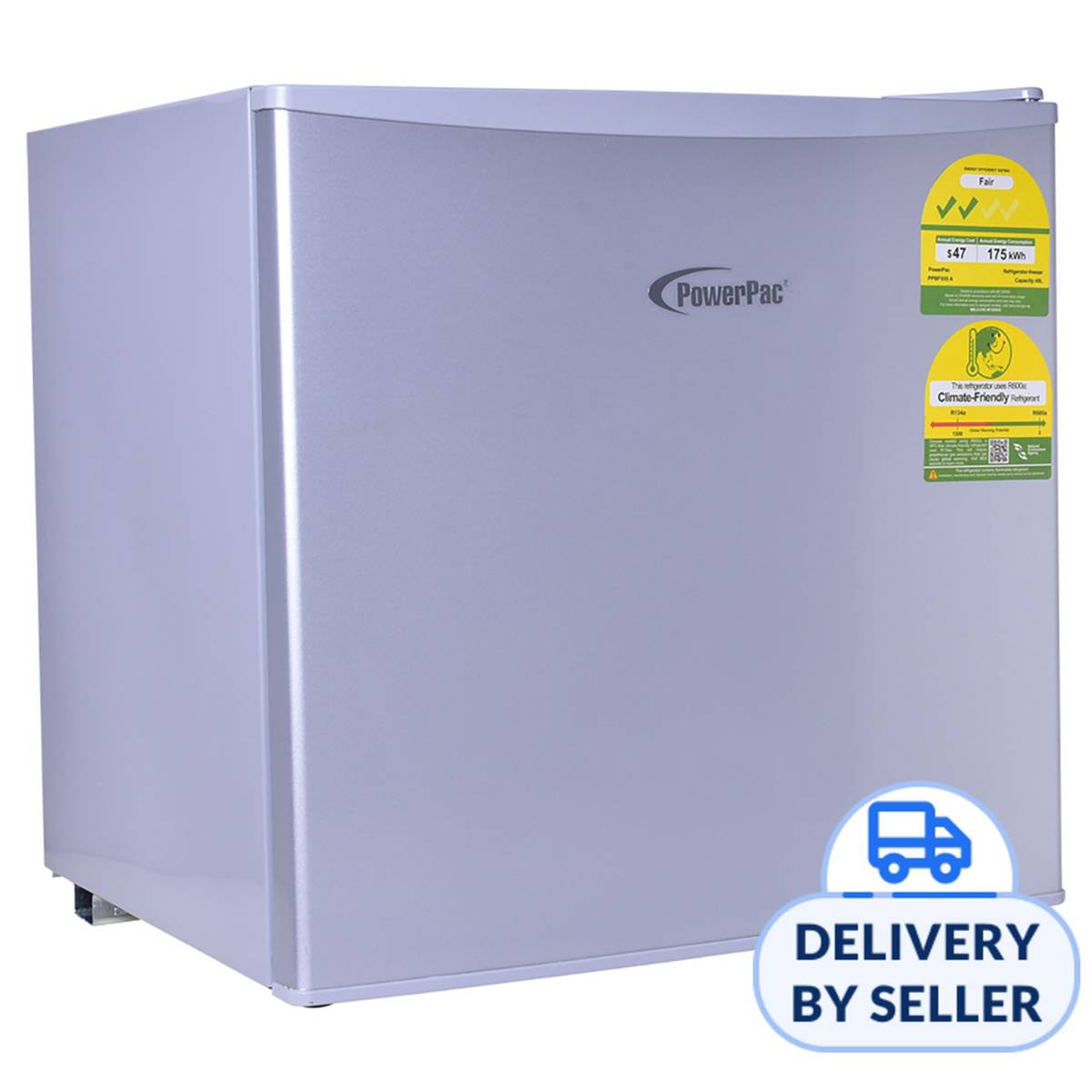 PowerPac (PPBF555) 50L Bar Fridge with Lock - Silver | NTUC FairPrice